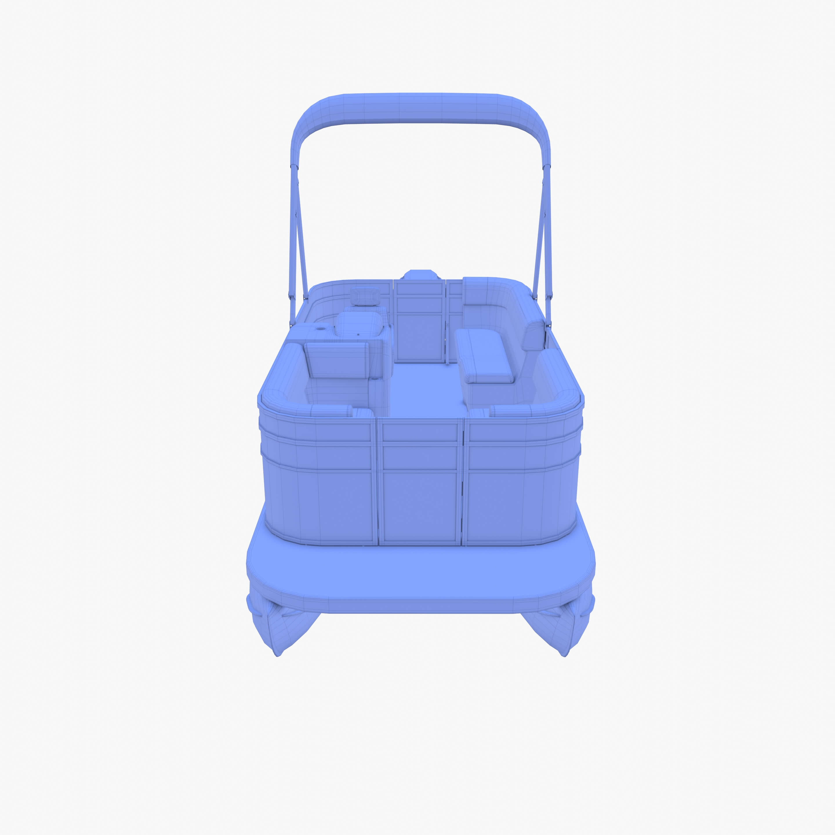 Pontoon Boat V3 - 3D Model by dragosburian