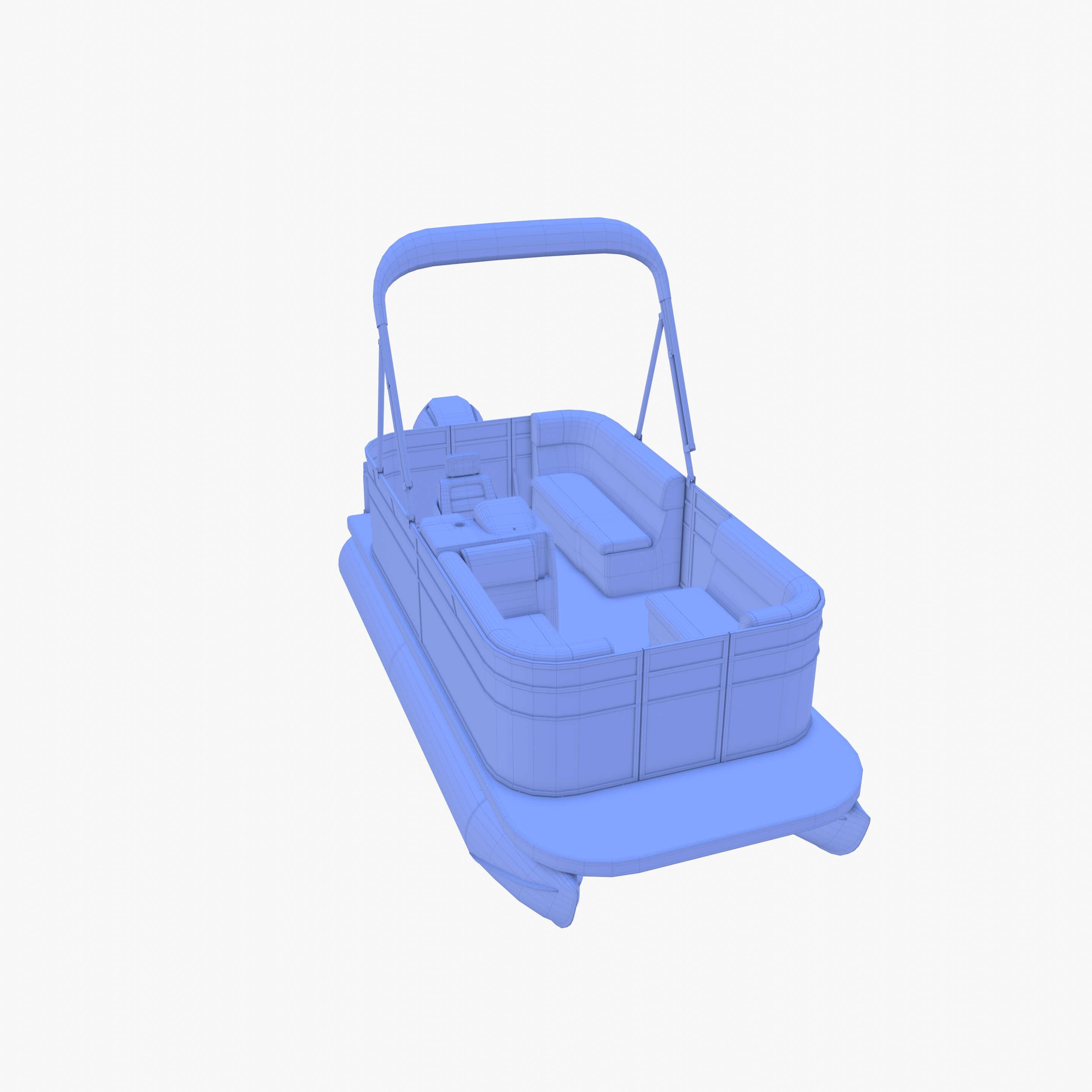 Pontoon Boat V3 - 3D Model by dragosburian