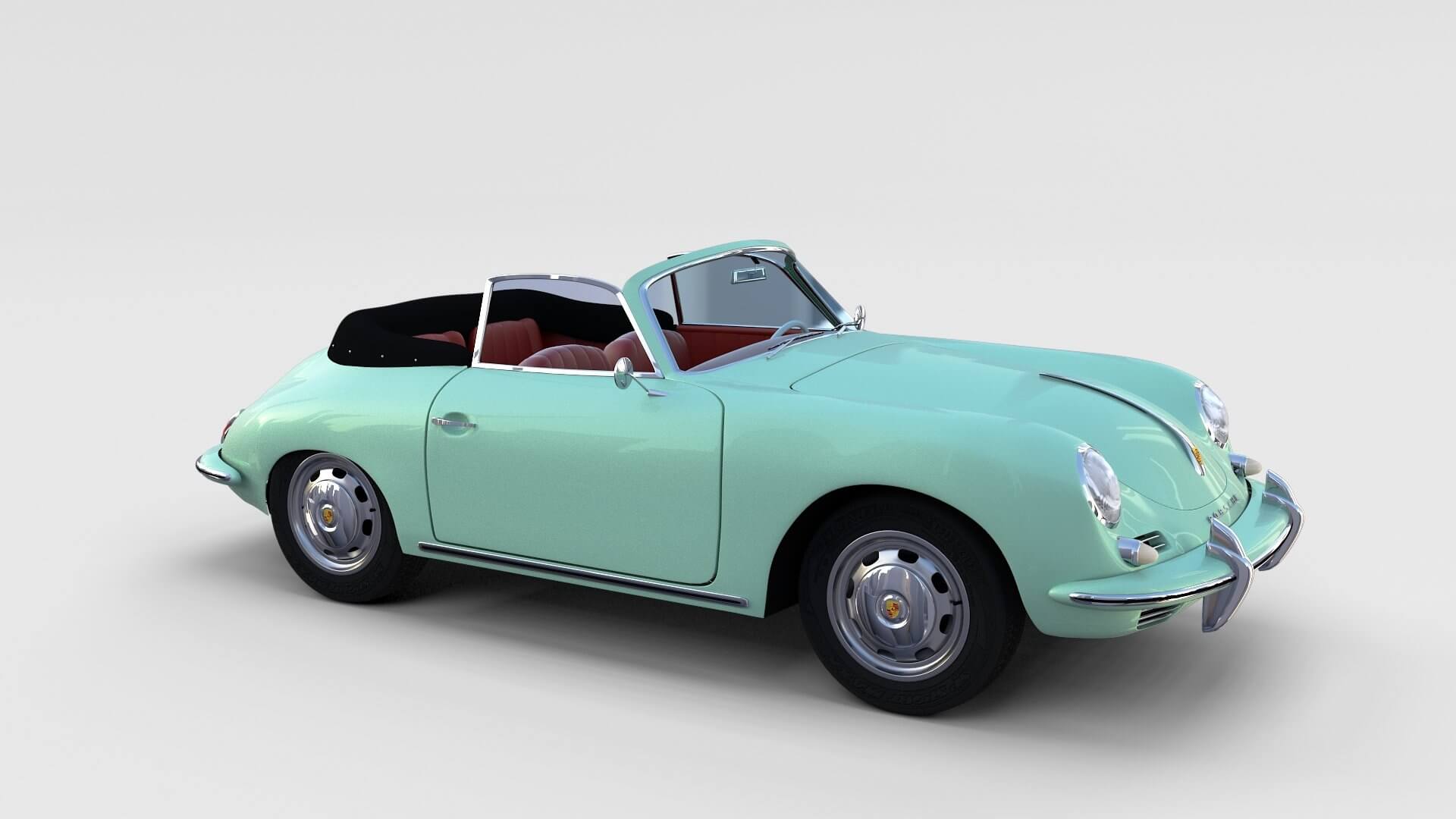 Porsche 356 Convertible Rev - 3D Model by dragosburian