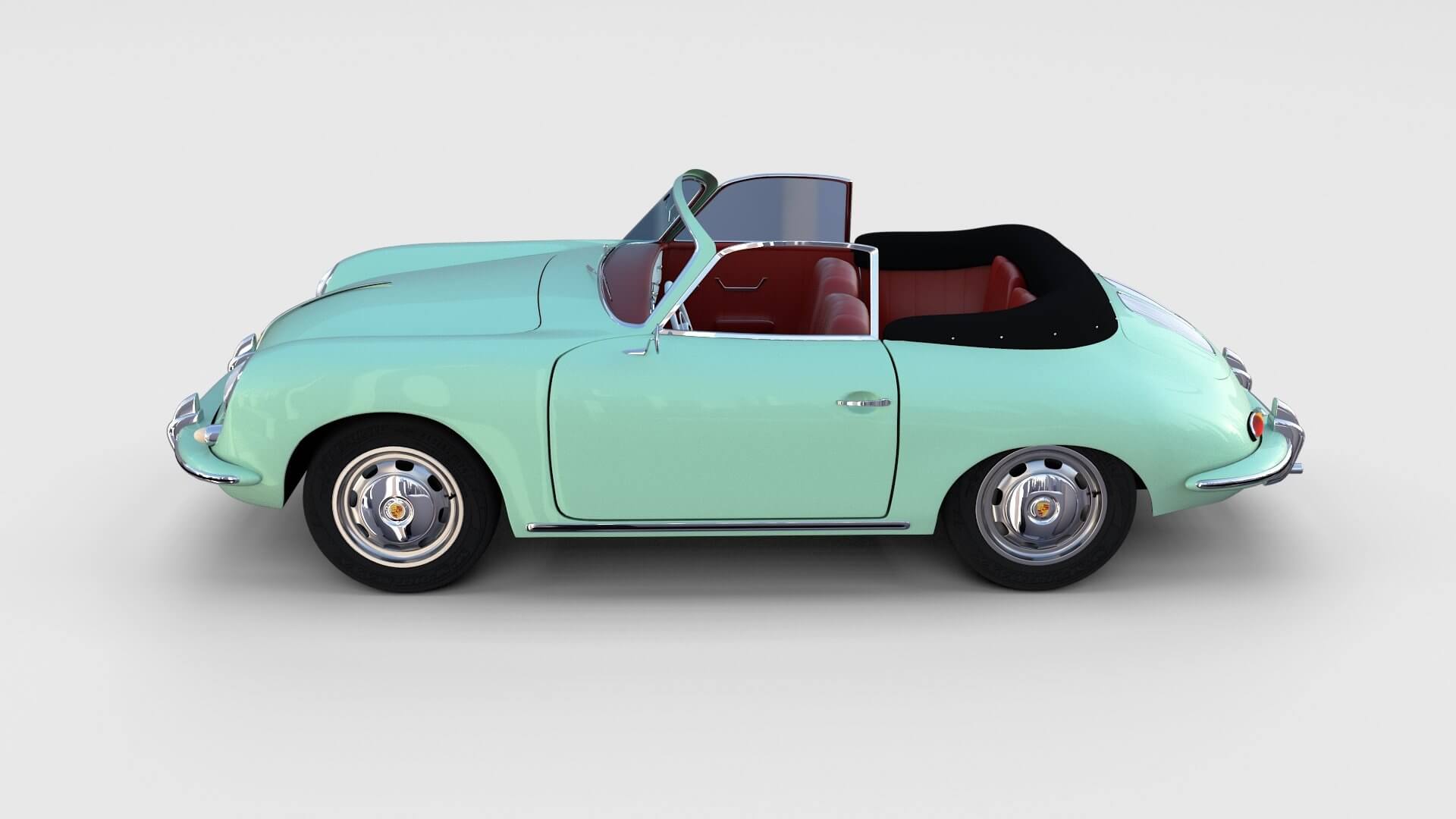 Porsche 356 Convertible Rev - 3D Model by dragosburian