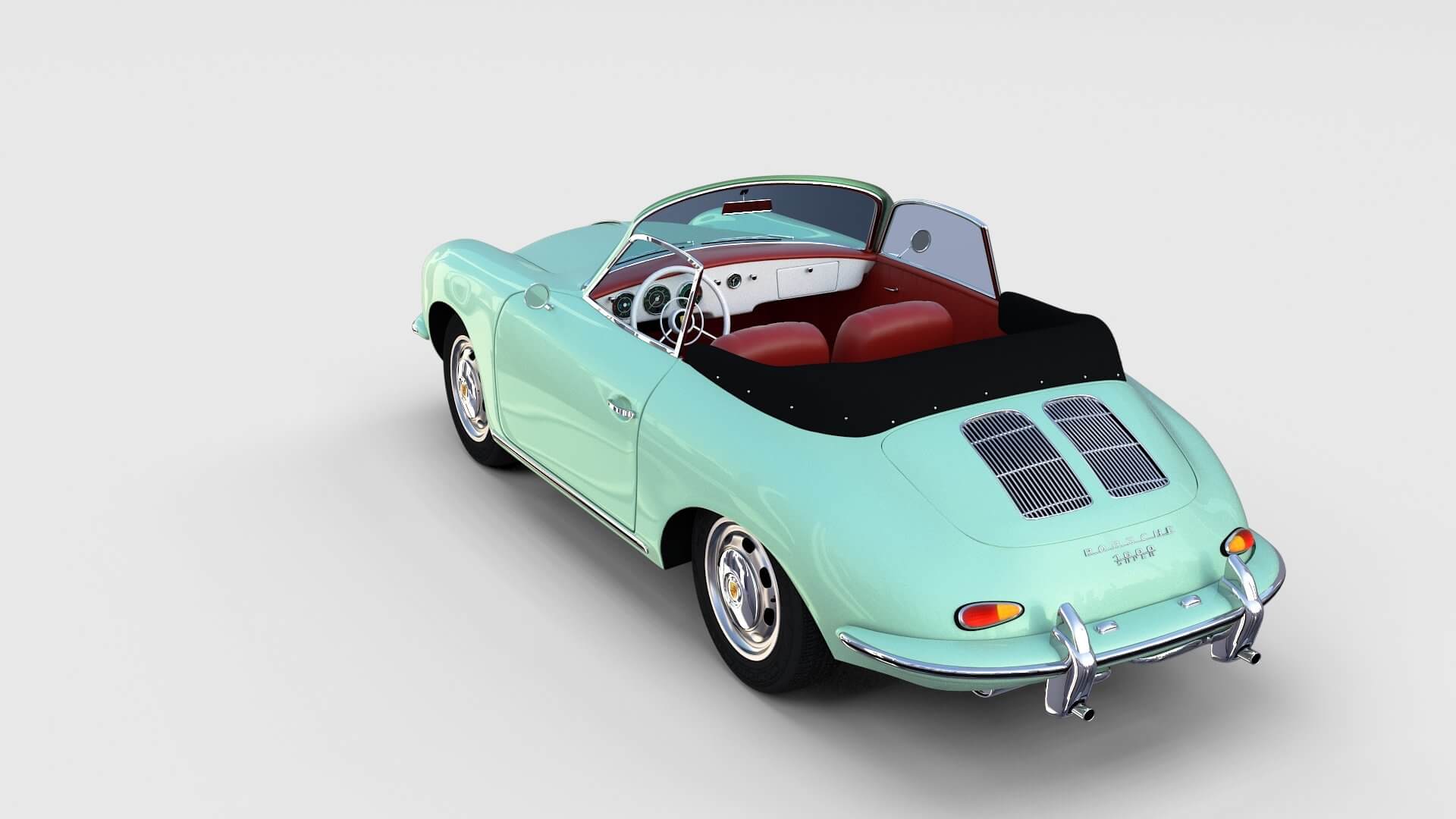 Porsche 356 Convertible Rev - 3D Model by dragosburian