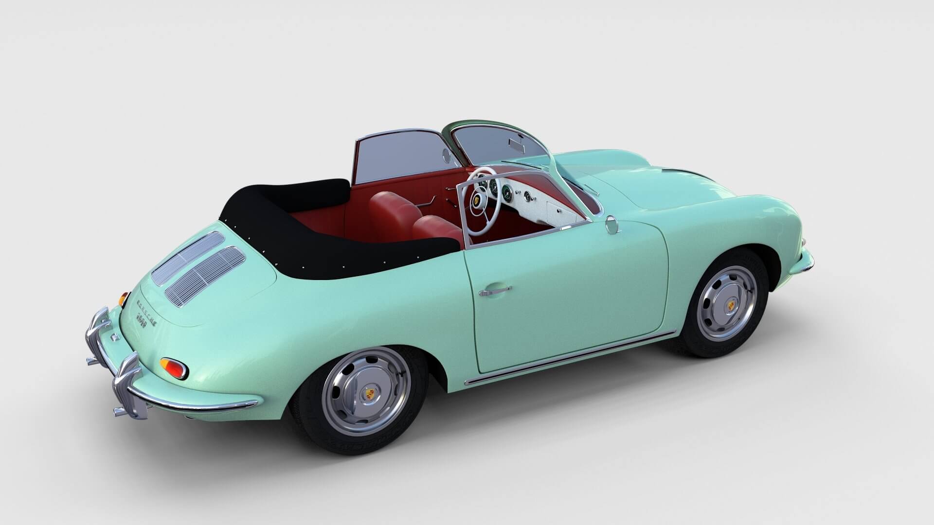 Porsche 356 Convertible Rev - 3D Model by dragosburian