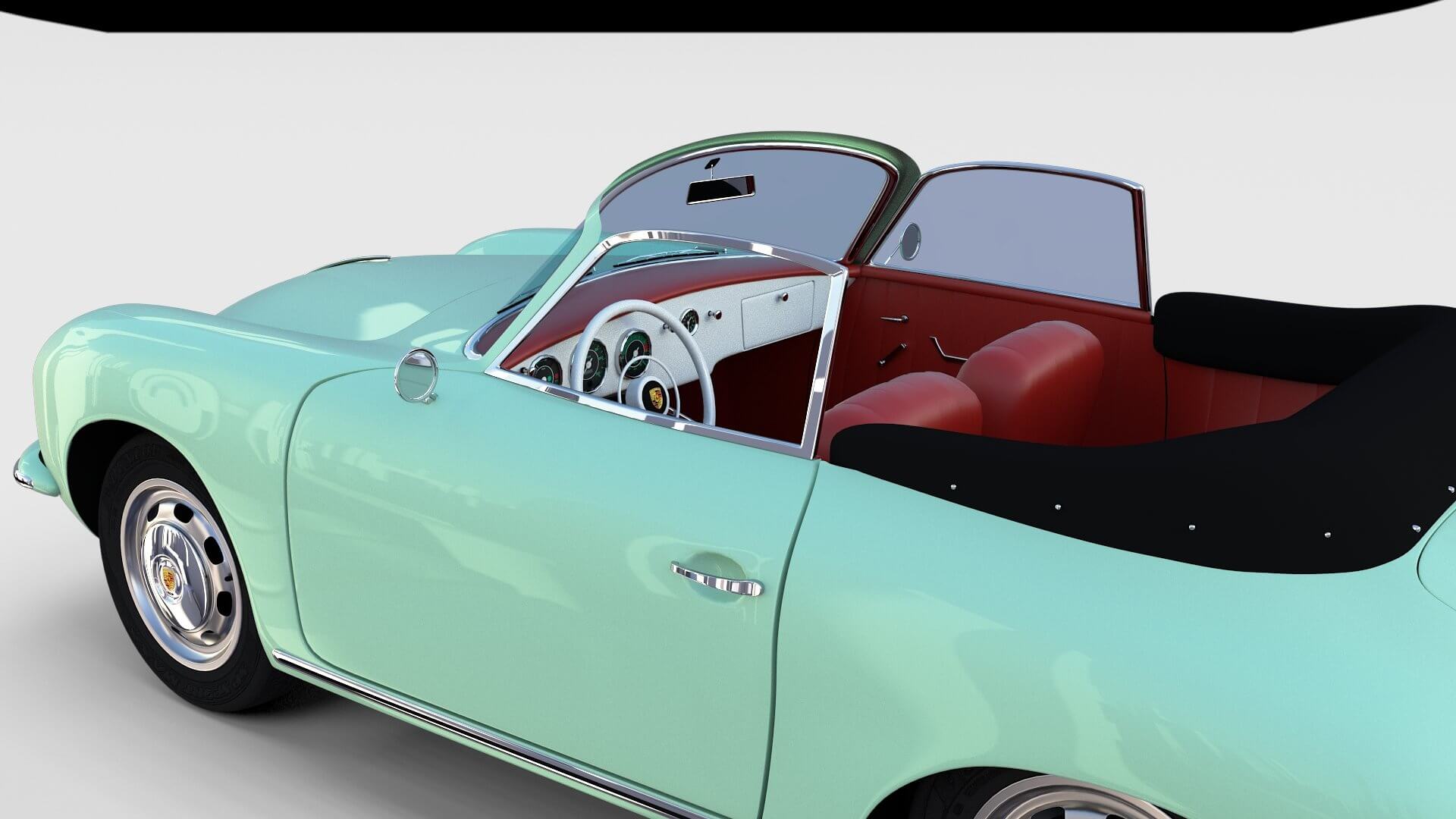 Porsche 356 Convertible Rev - 3D Model by dragosburian