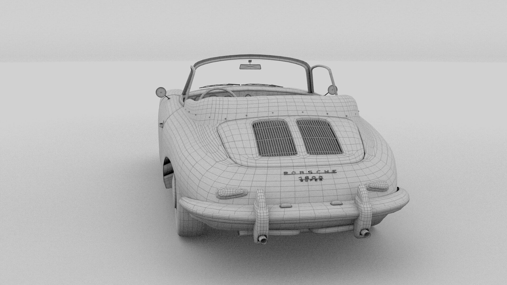 Porsche 356 Convertible Rev - 3D Model by dragosburian