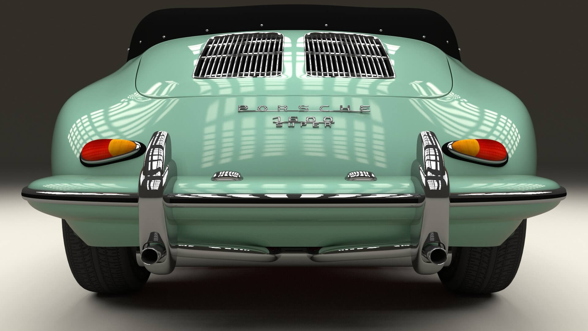 Porsche 356 Convertible - 3D Model by dragosburian