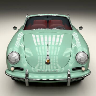 Porsche 356 Convertible - 3D Model by dragosburian