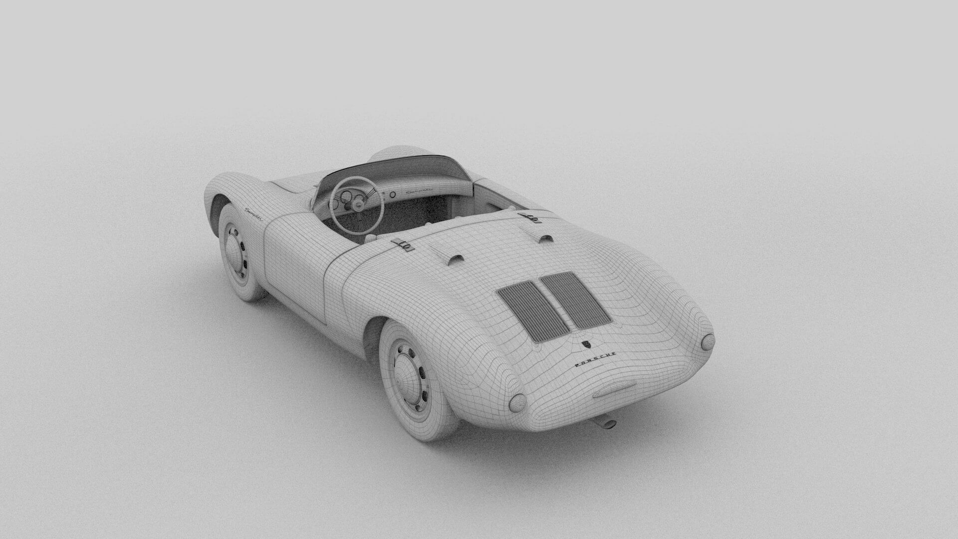 Porsche 550 Spyder Black Rev - 3D Model by dragosburian