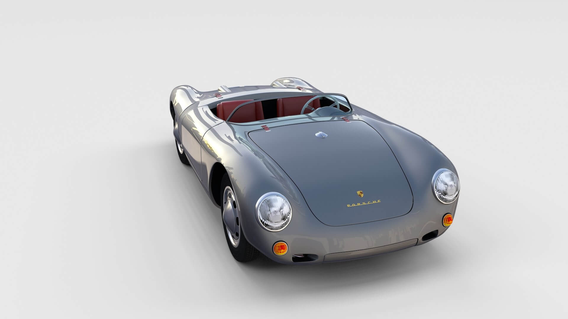 Porsche 550 Spyder Gray Rev - 3D Model by dragosburian