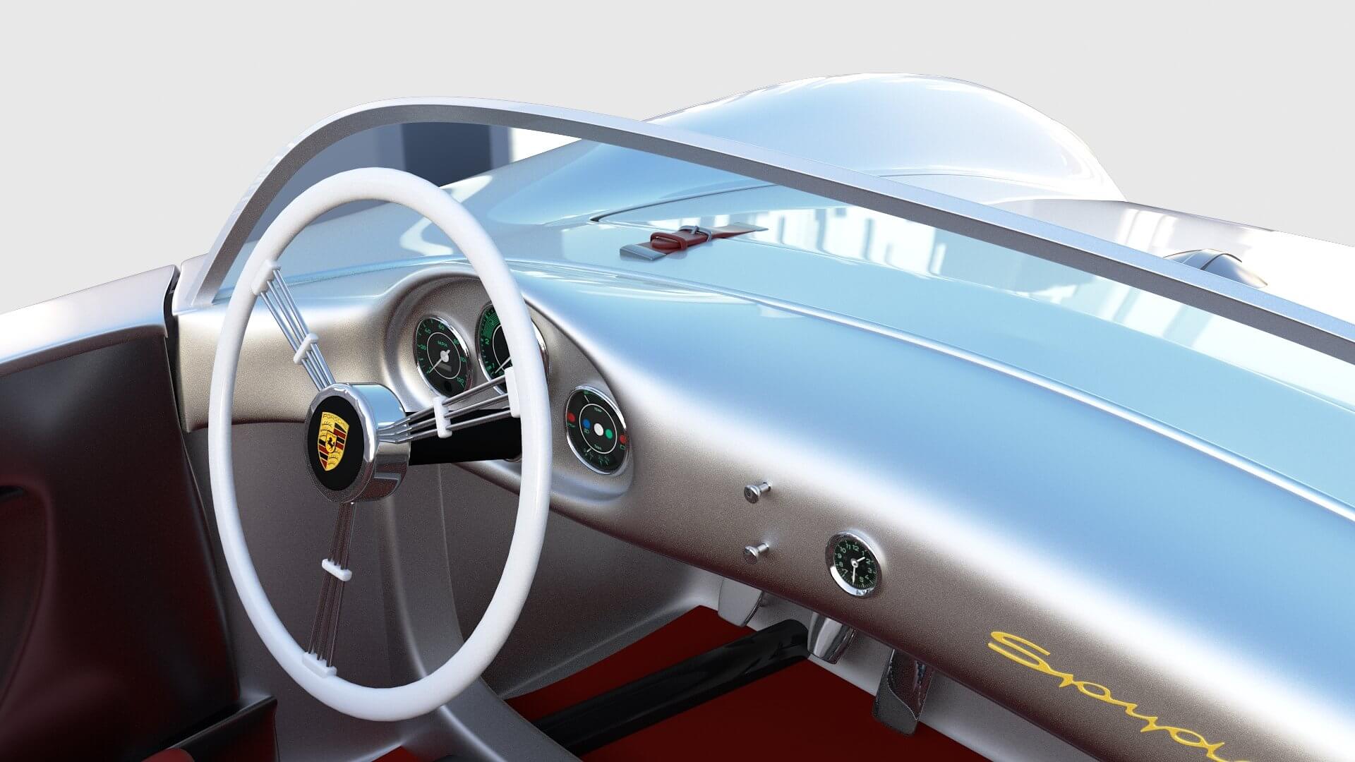 Porsche 550 Spyder Rev - 3D Model by dragosburian