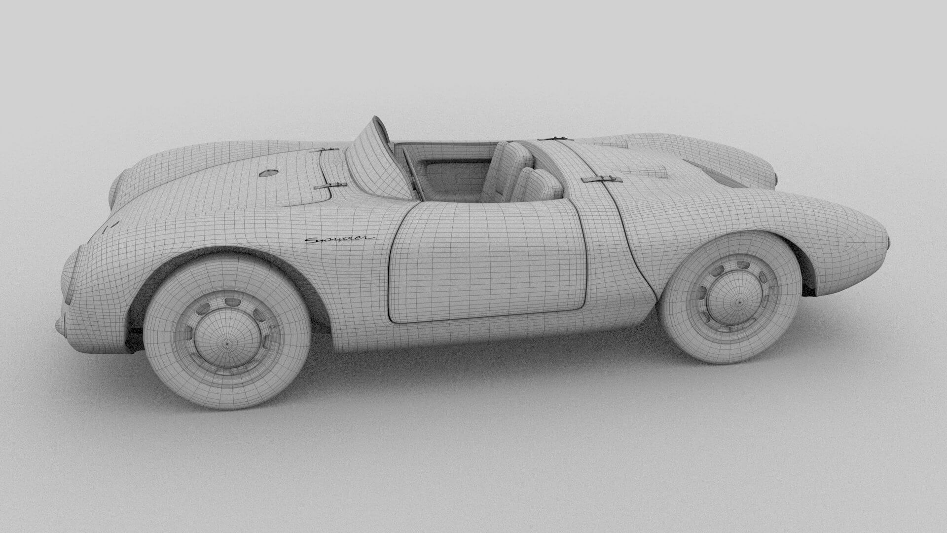 Porsche 550 Spyder Rev - 3D Model by dragosburian