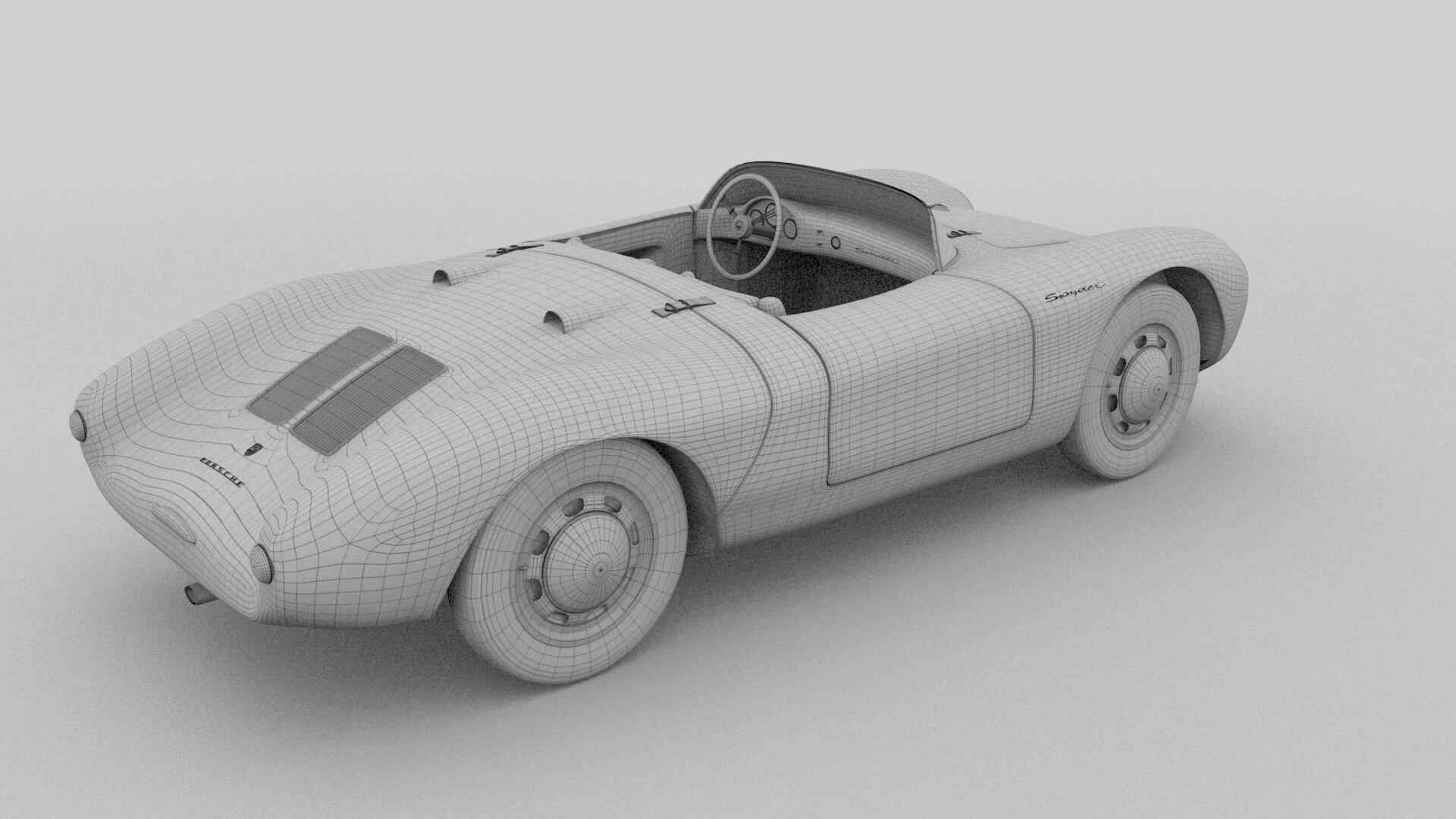 Porsche 550 Spyder Rev - 3D Model by dragosburian