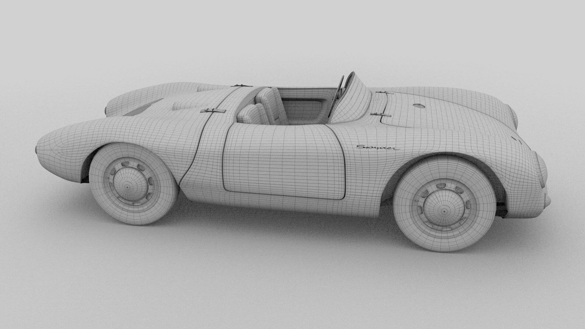 Porsche 550 Spyder Rev - 3D Model by dragosburian