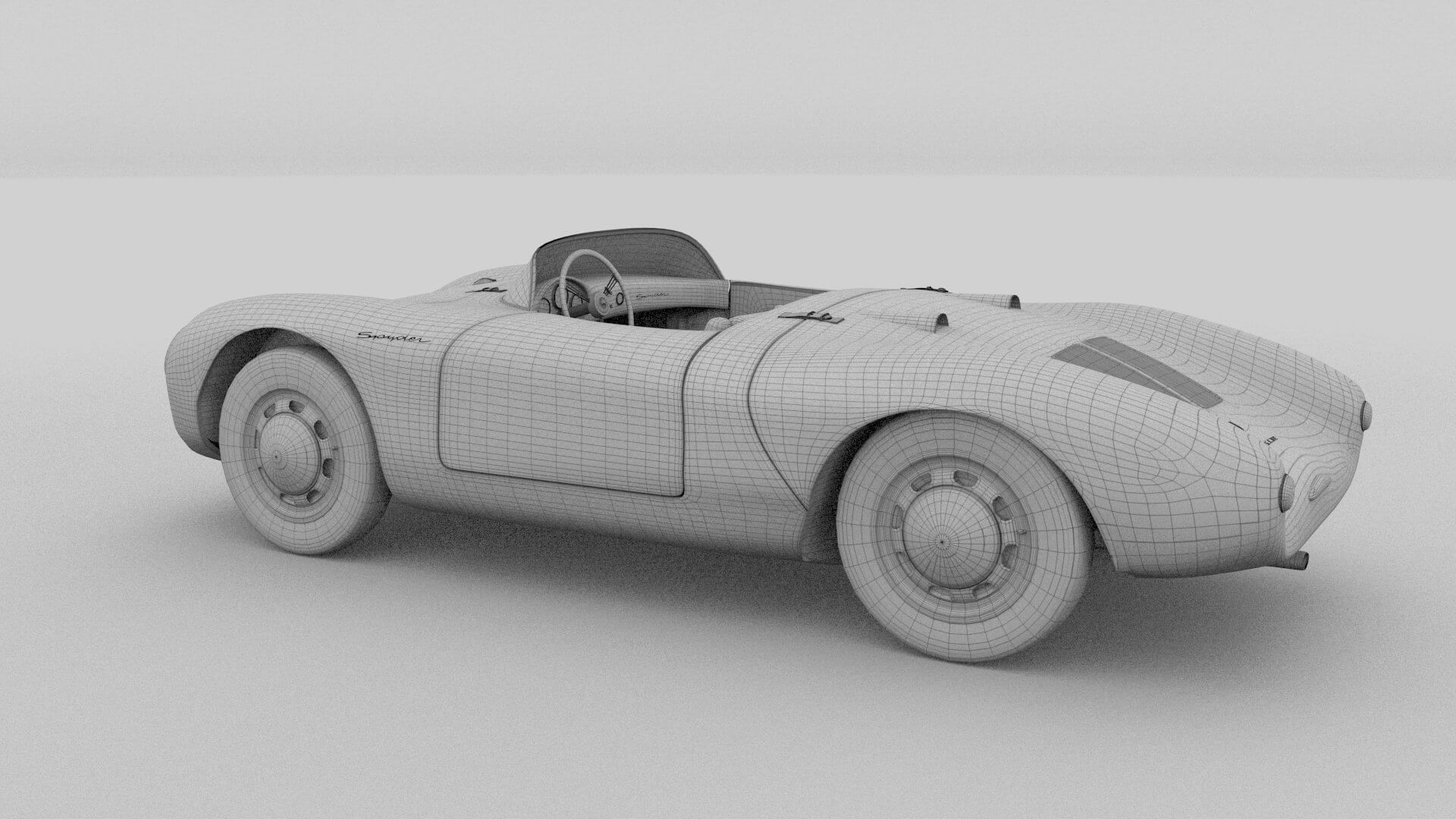 Porsche 550 Spyder Rev - 3D Model by dragosburian