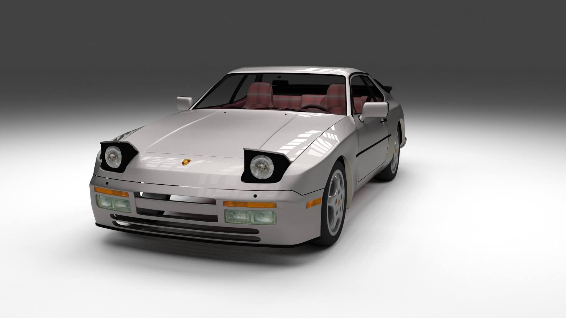 Porsche 944 Turbo S with Interior - 3D Model by dragosburian