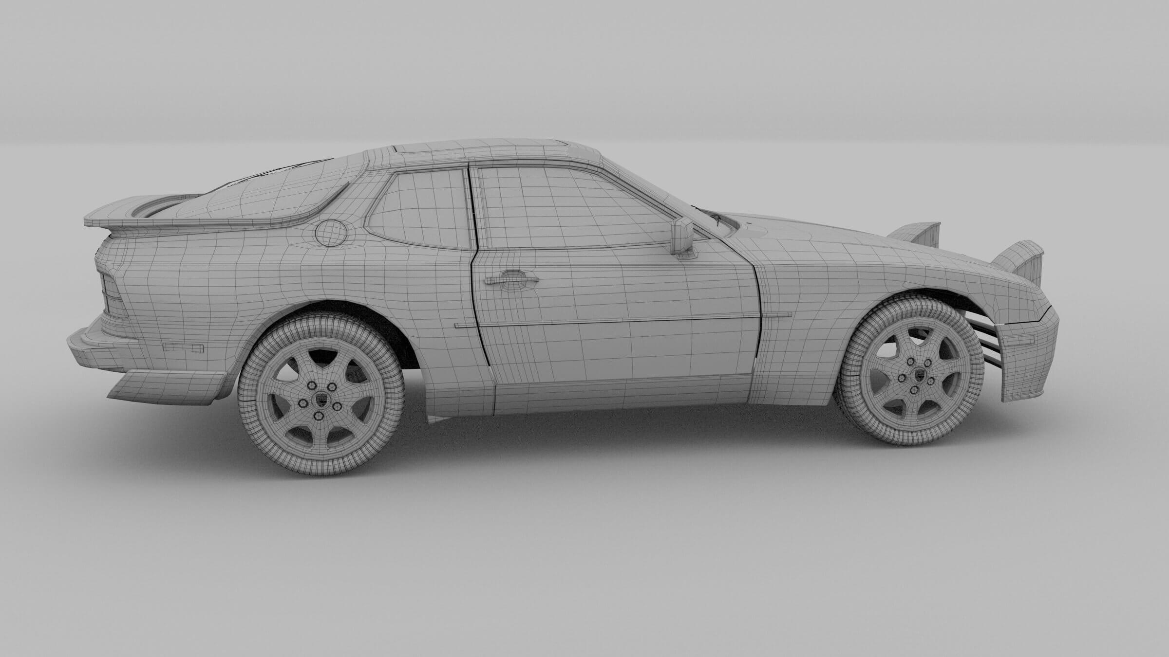 Porsche 944 Turbo - 3D Model by dragosburian