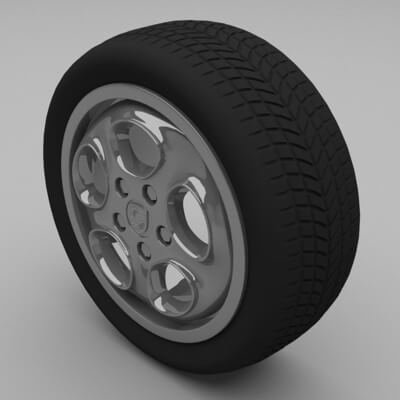 Porsche Wheel V5 - 3D Model by dragosburian
