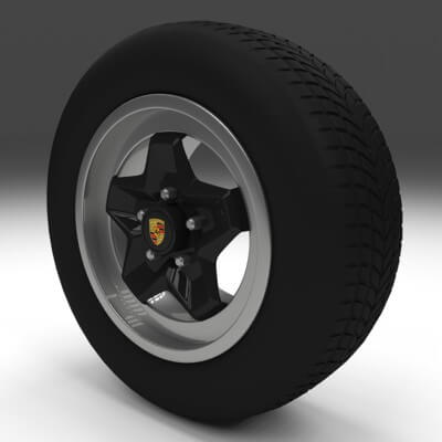 Porsche Wheel V6 - 3D Model by dragosburian