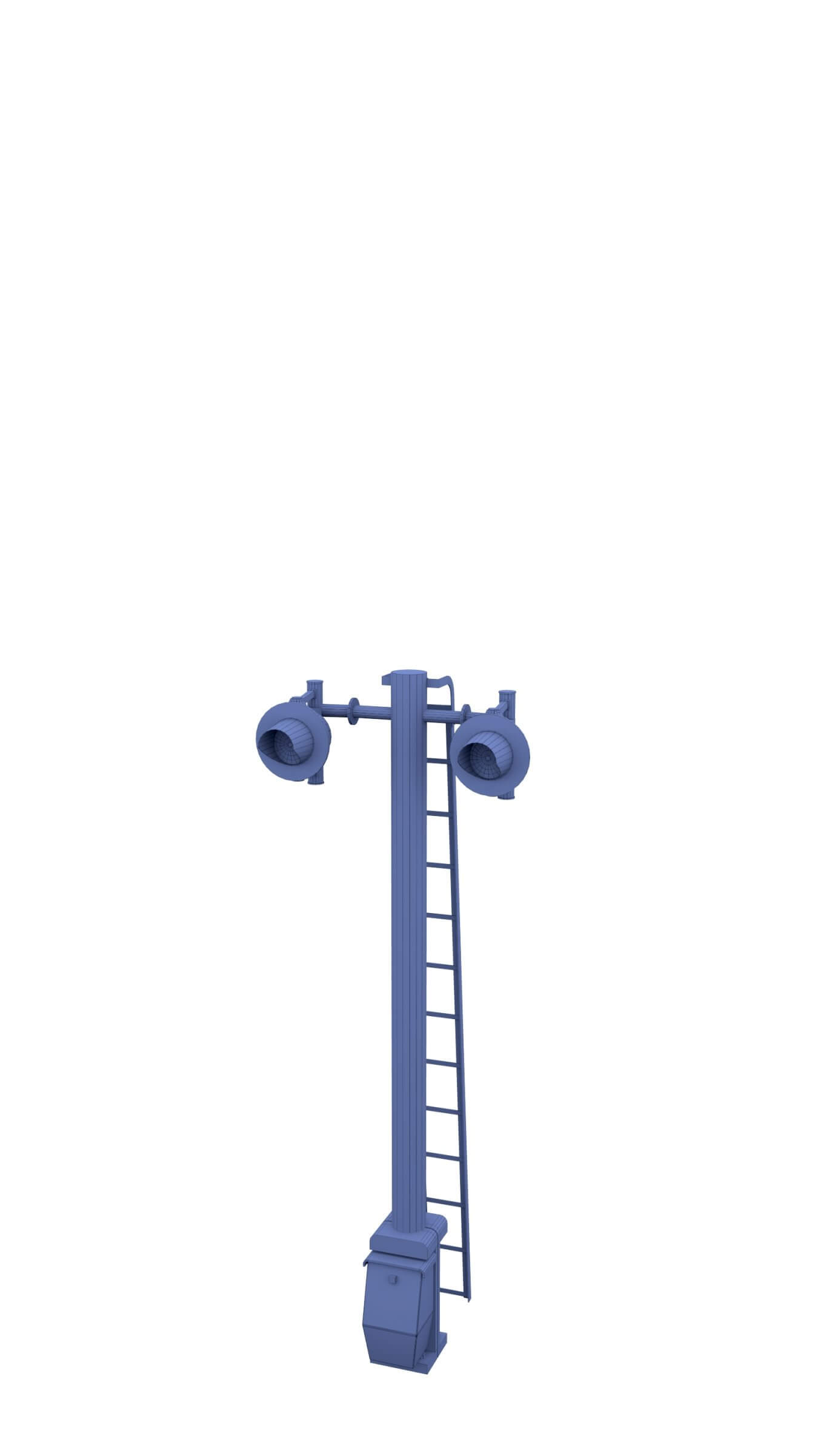 Rail Crossing Traffic Light 6 - 3D Model by dragosburian