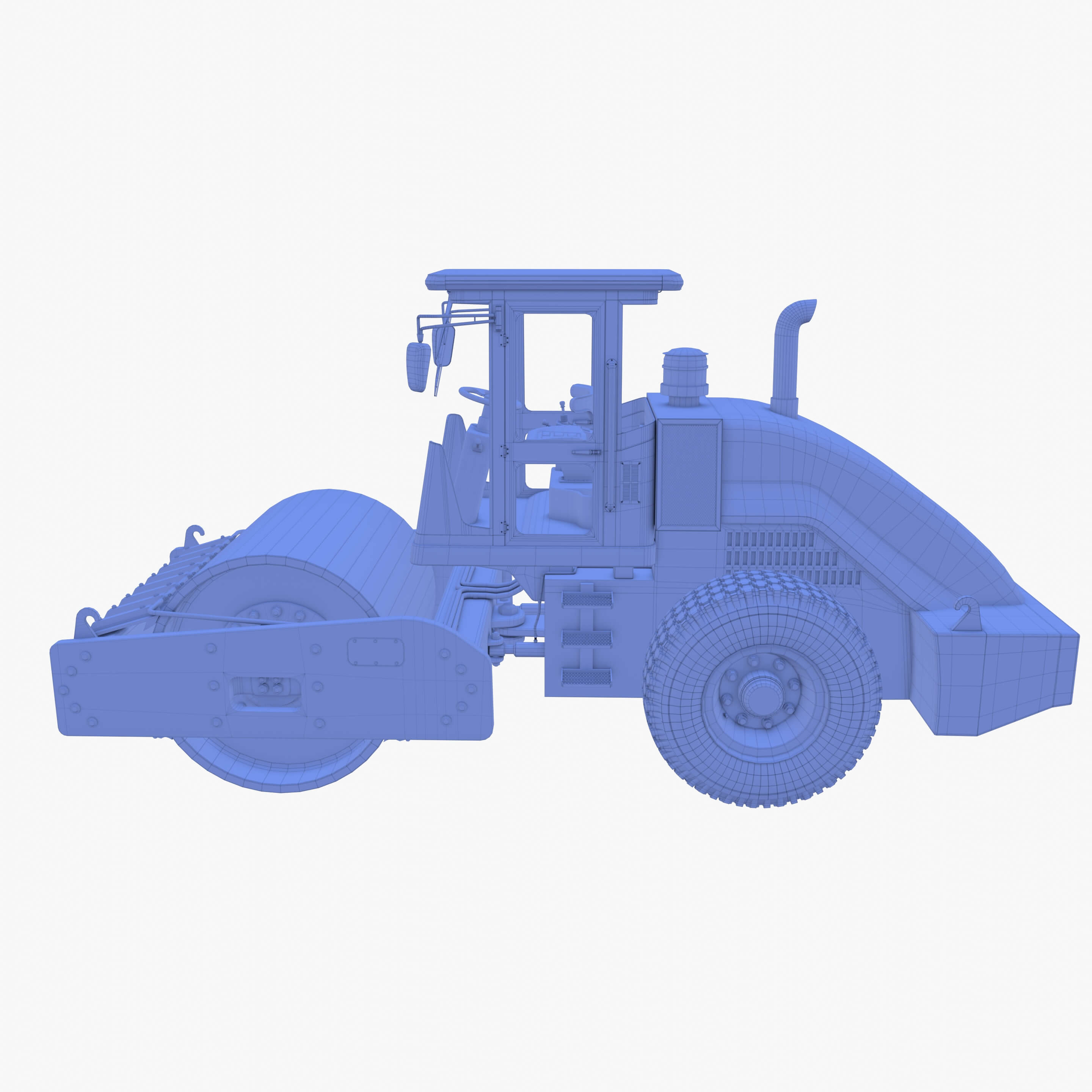 Road Roller V1 - 3D Model by dragosburian