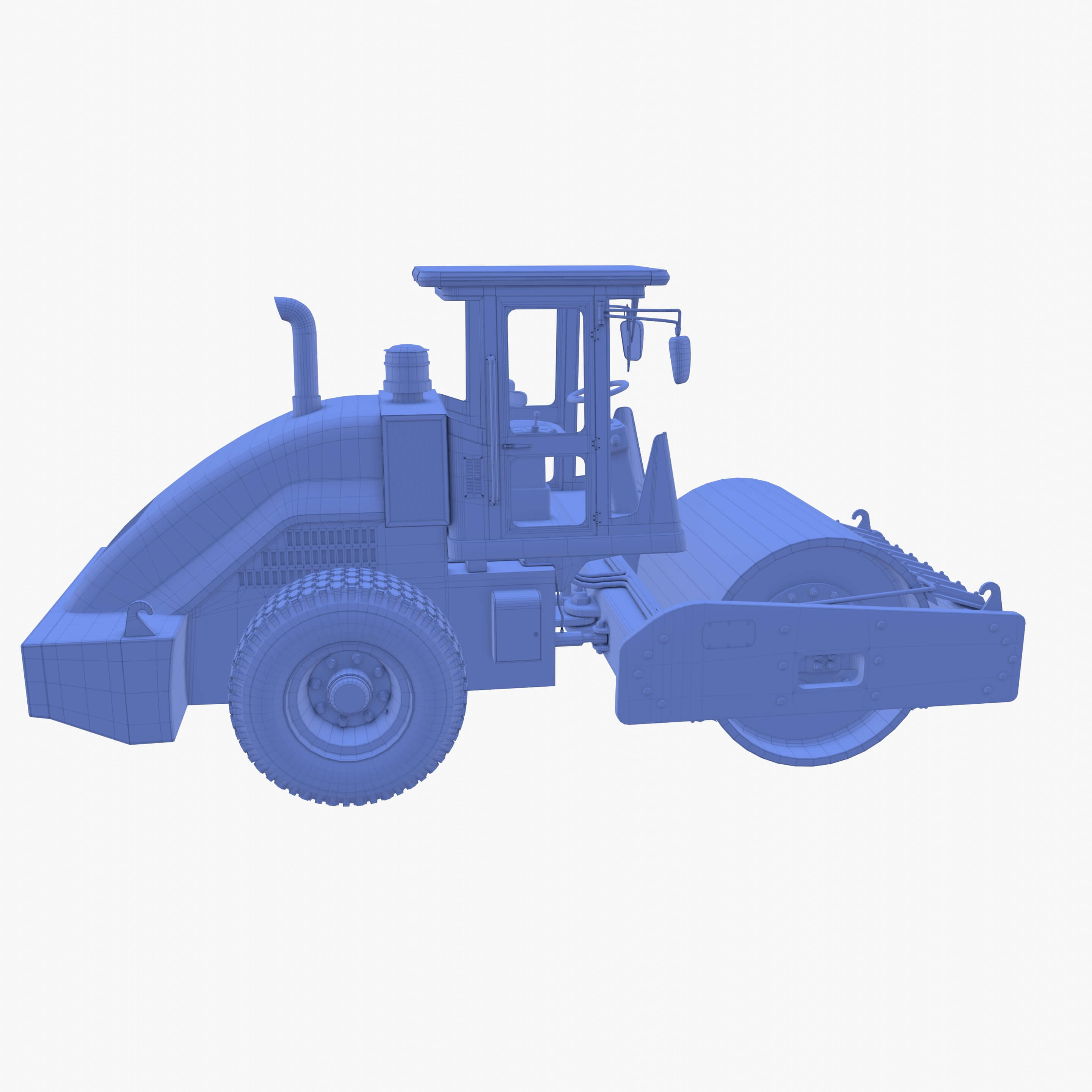 Road Roller V1 - 3D Model by dragosburian