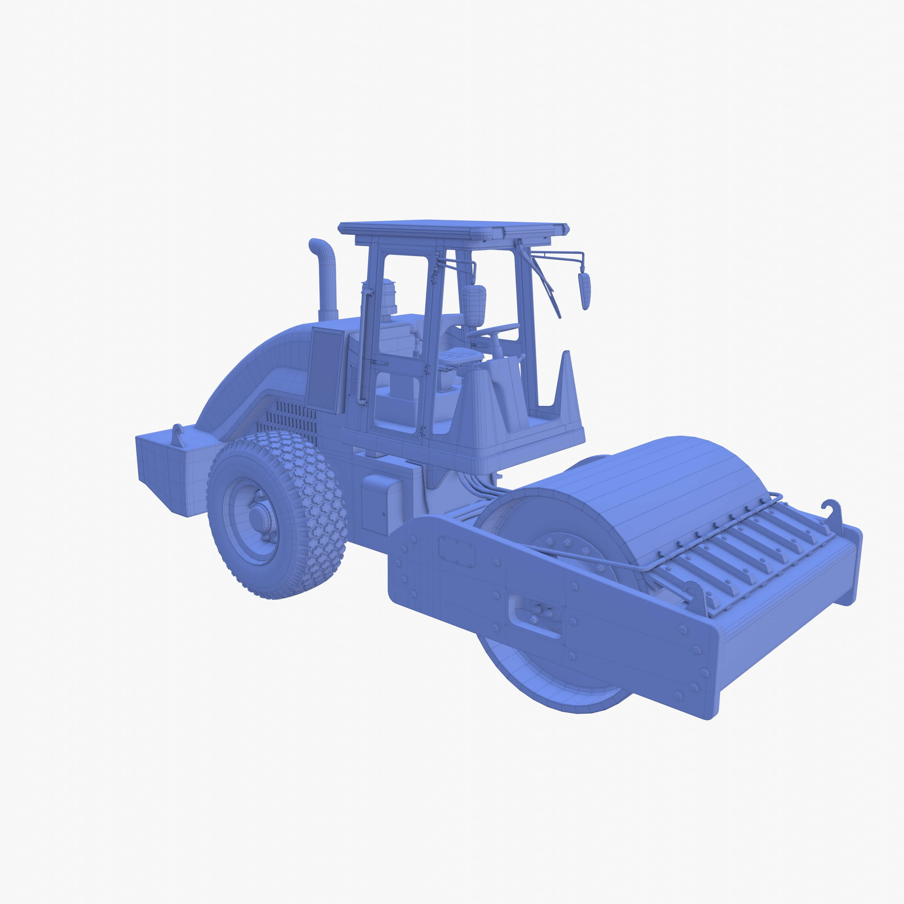 Road Roller V1 - 3D Model by dragosburian