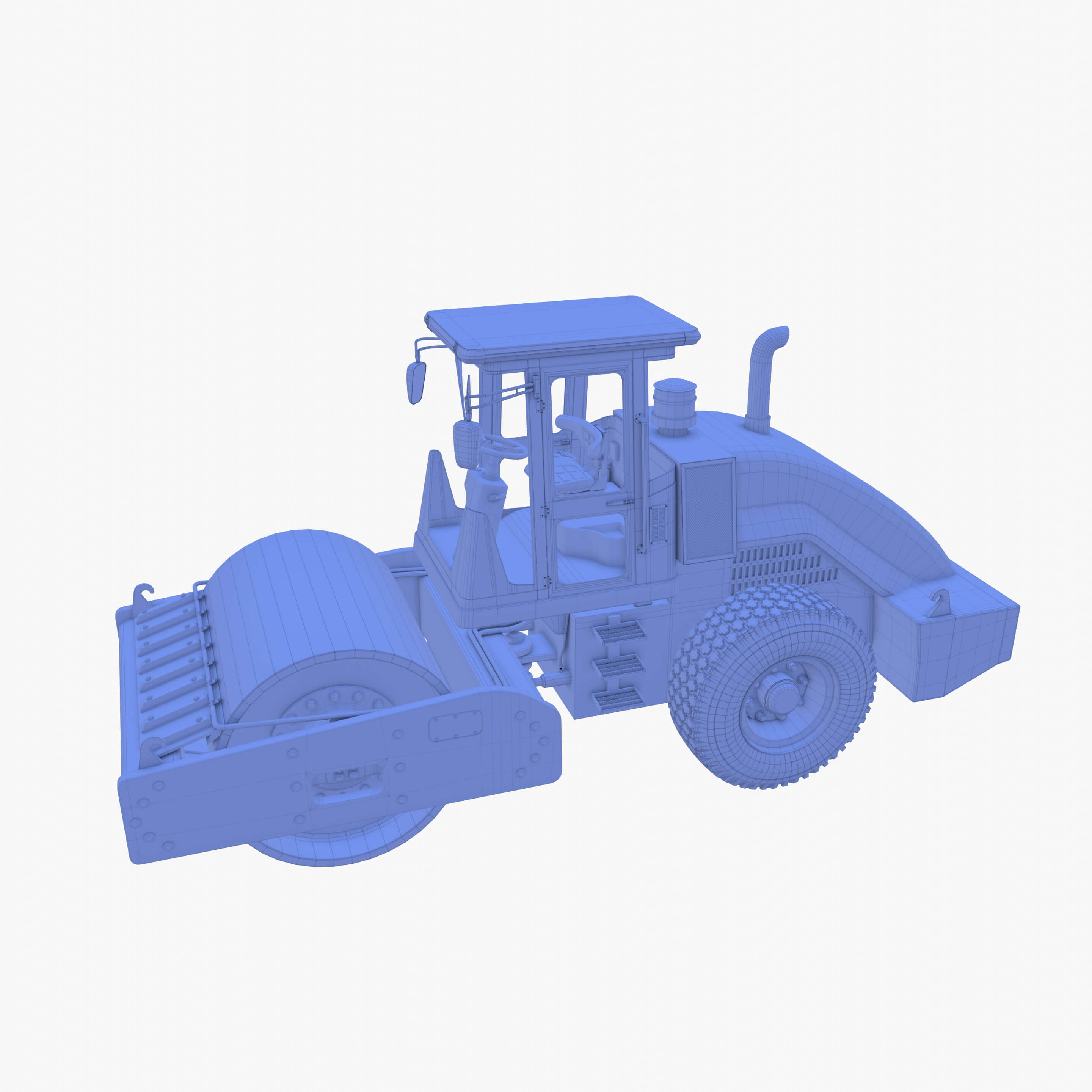 Road Roller V1 - 3D Model by dragosburian
