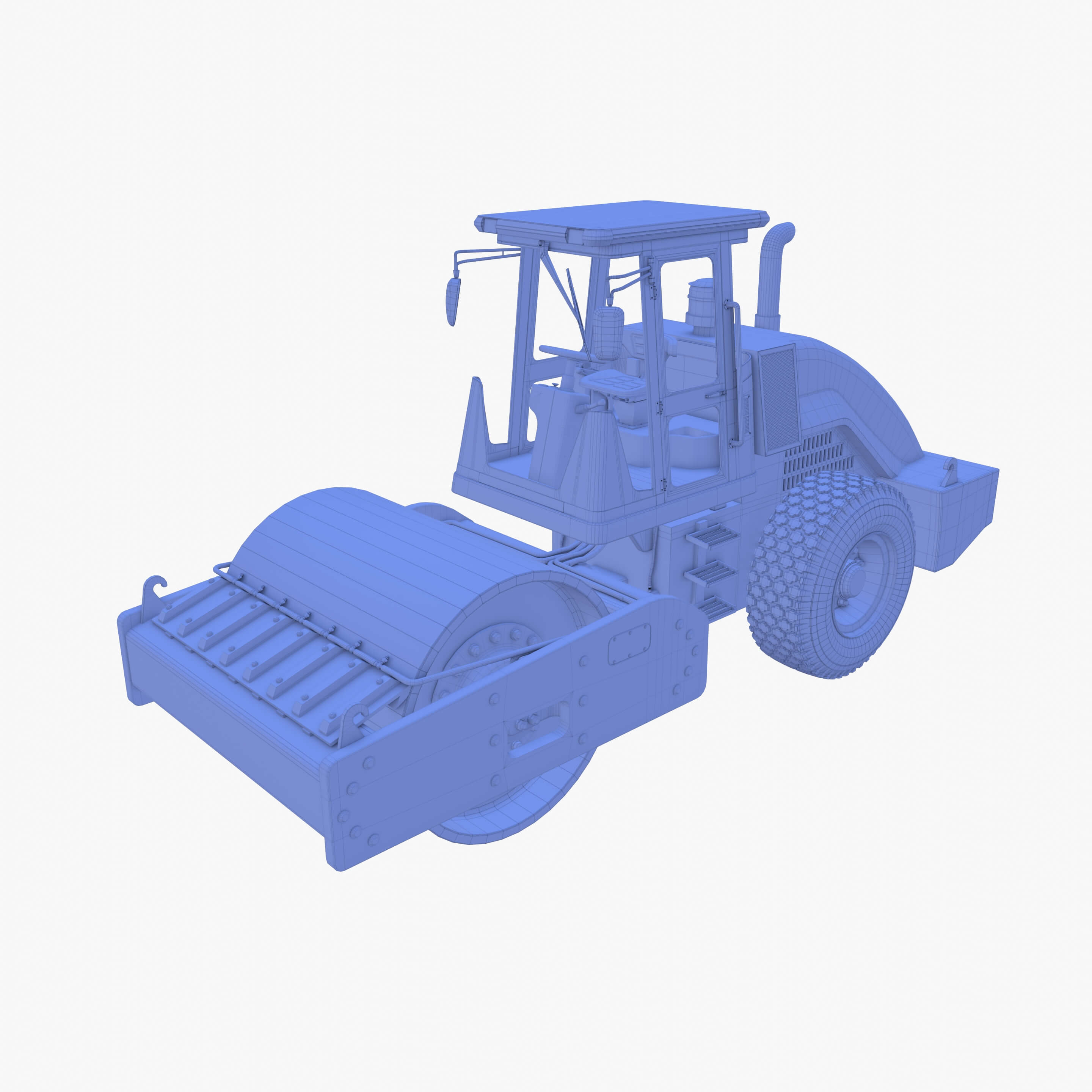 Road Roller V1 - 3D Model by dragosburian