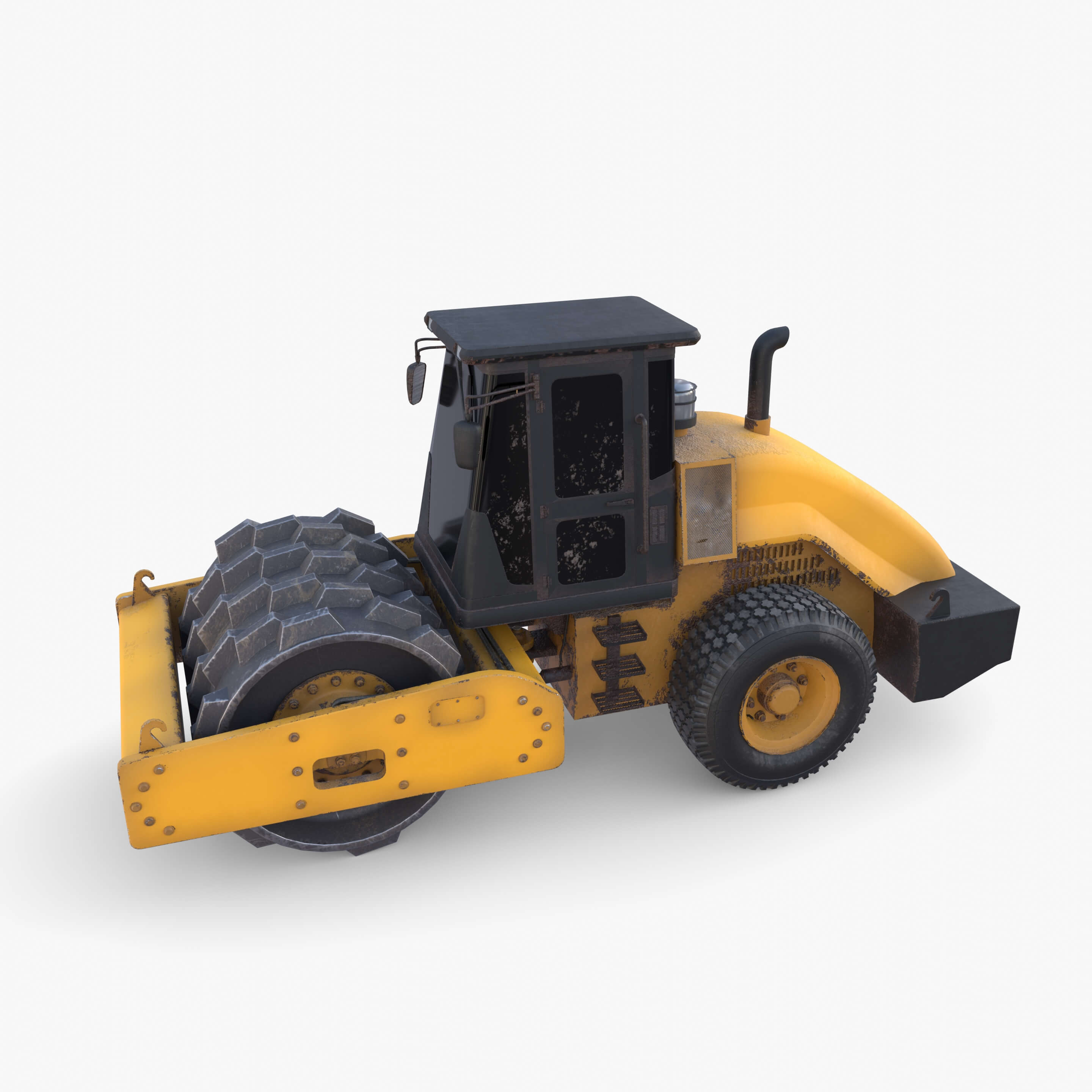 Road Roller V4 - 3D Model by dragosburian