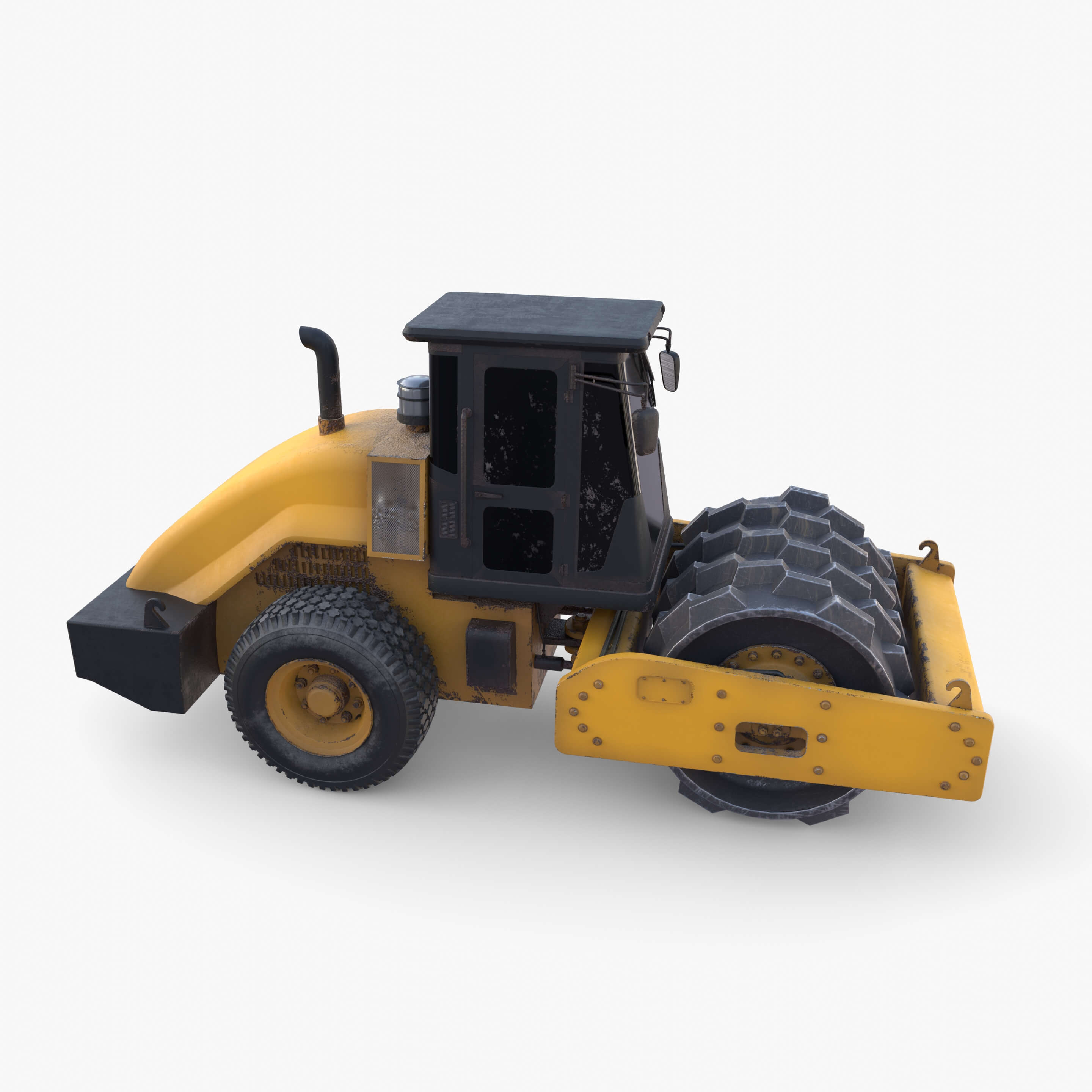 Road Roller V4 - 3D Model by dragosburian