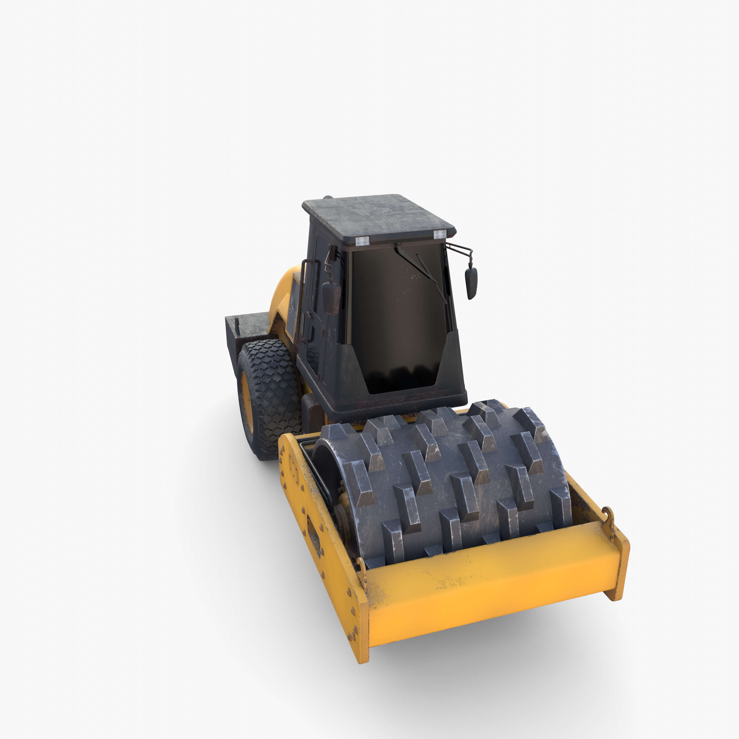 Road Roller V4 - 3D Model by dragosburian
