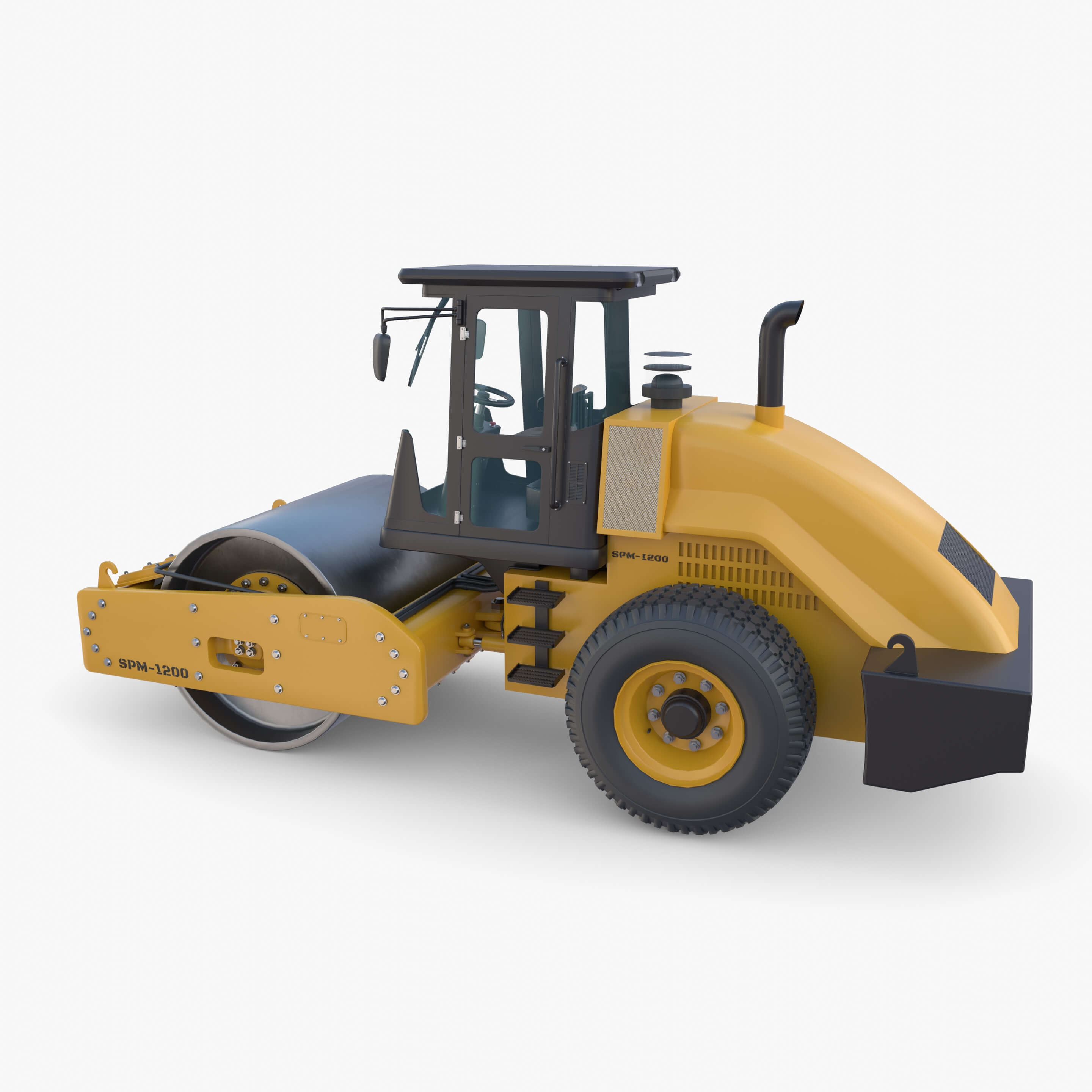 Road Roller V5 - 3D Model by dragosburian