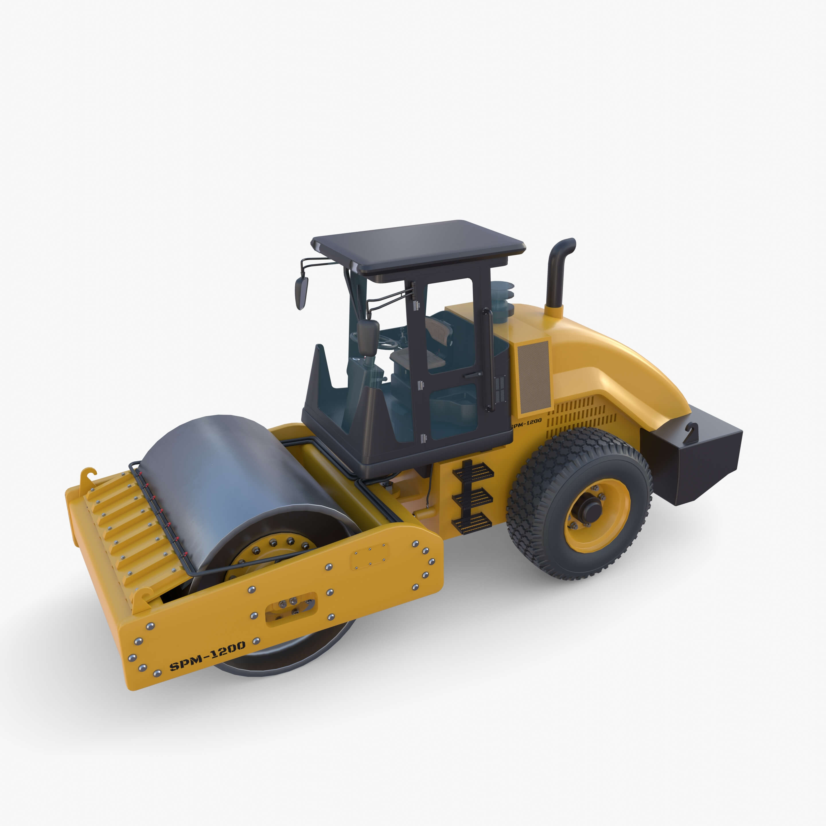 Road Roller V5 - 3D Model by dragosburian