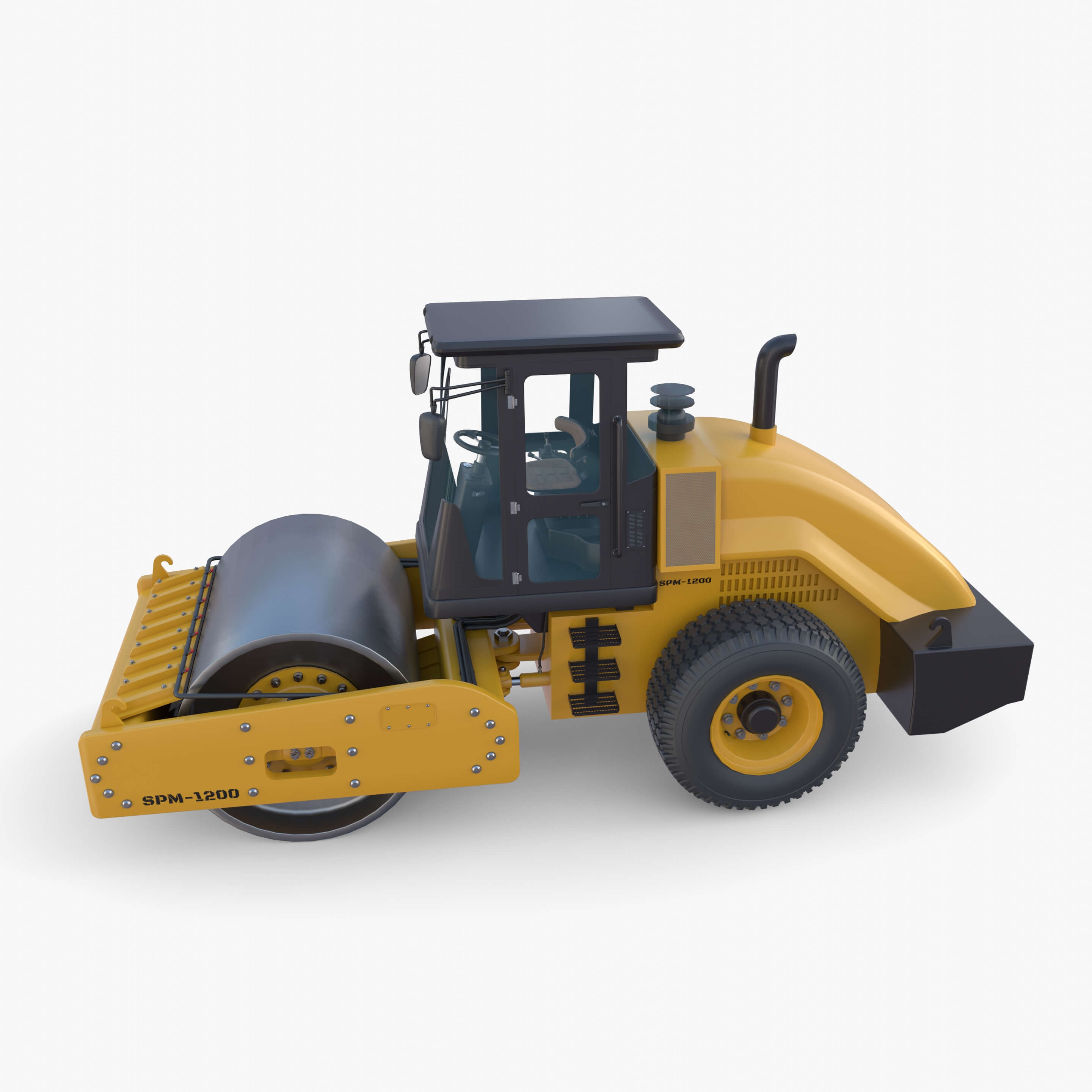 Road Roller V5 - 3D Model by dragosburian