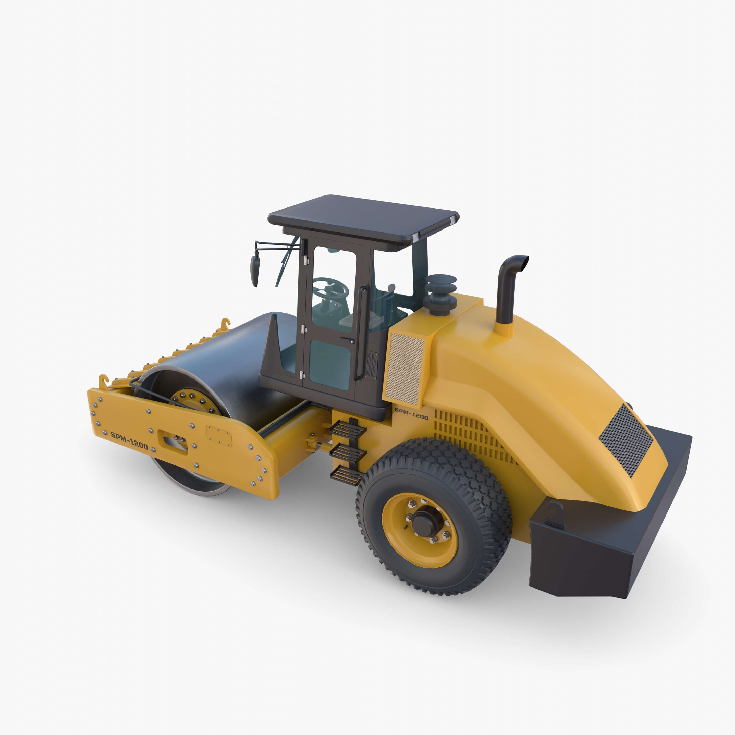 Road Roller V5 - 3D Model by dragosburian