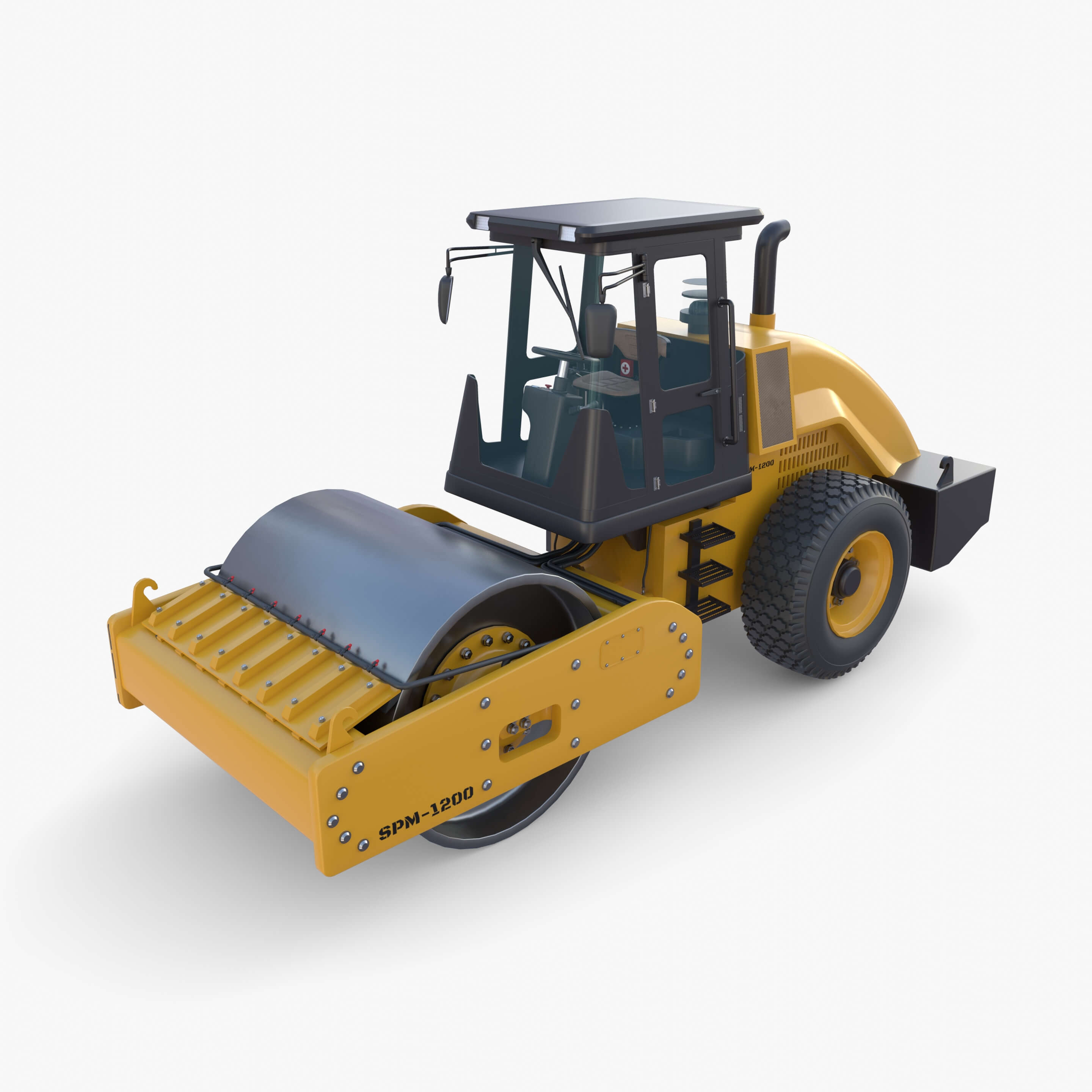Road Roller V5 - 3D Model by dragosburian
