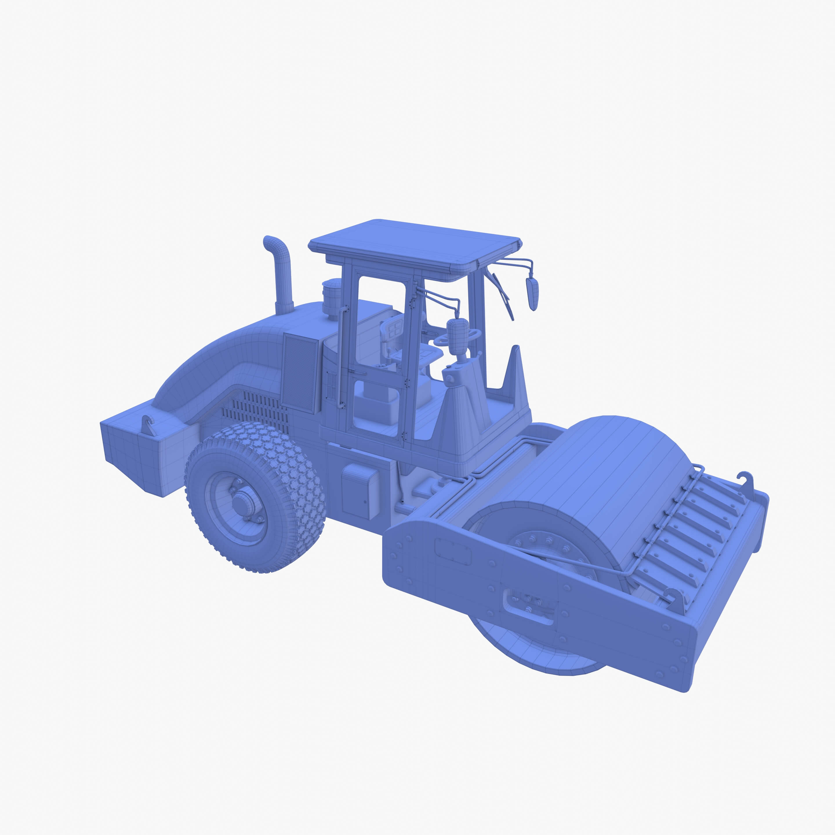 Road Roller V5 - 3D Model by dragosburian