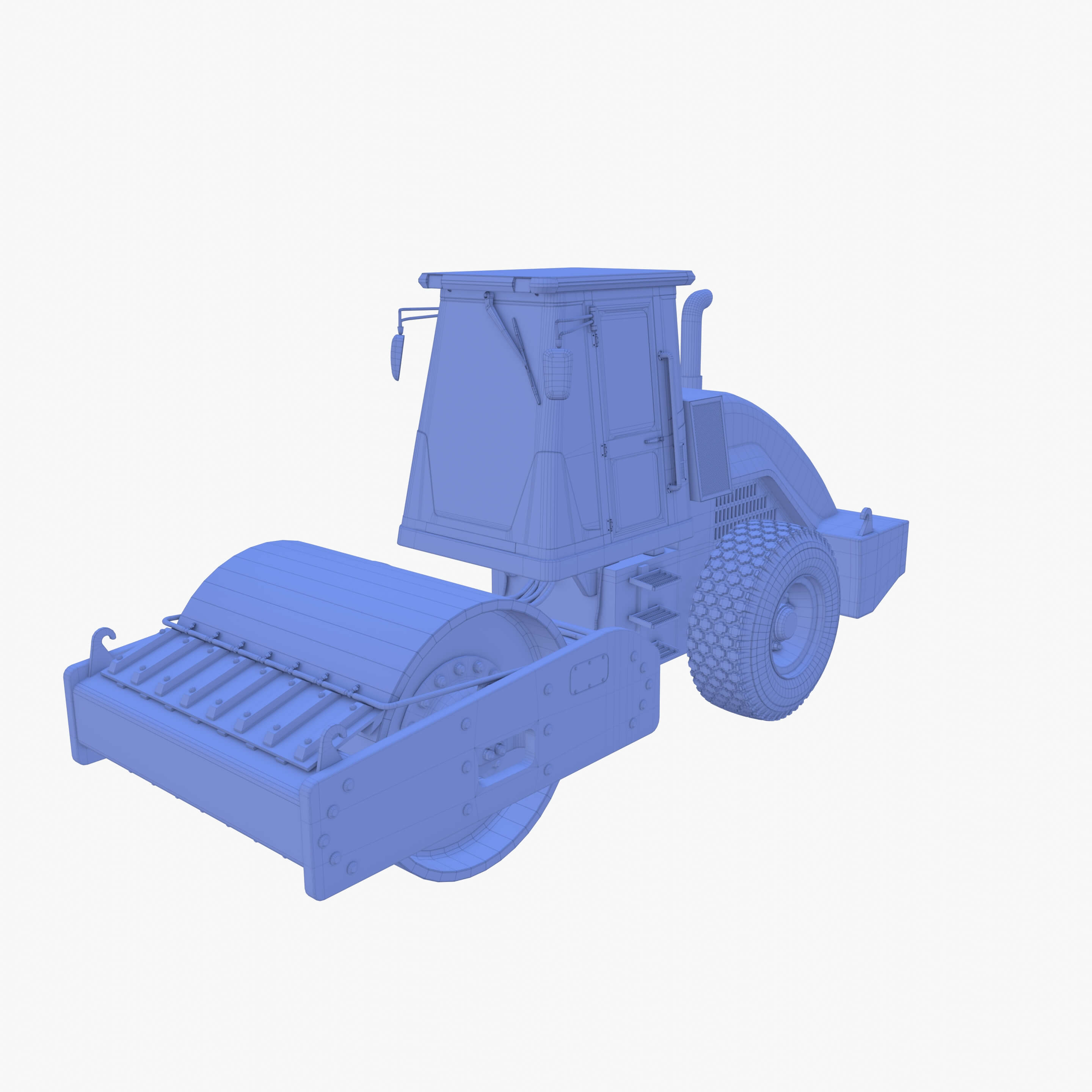 Road Roller V3 - 3D Model by dragosburian