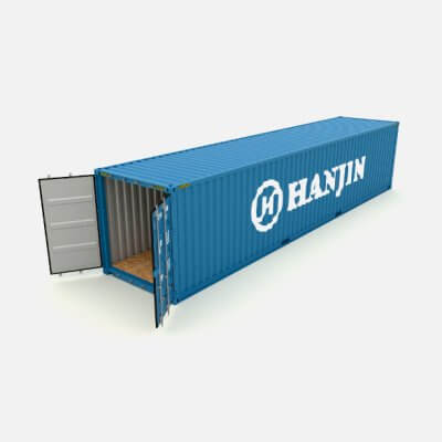 Shipping Container Hanjin - 3D Model by dragosburian
