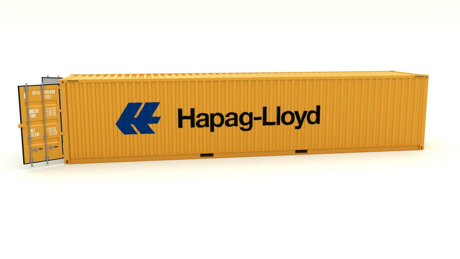 Shipping Container Hapag Lloyd - 3D Model by dragosburian