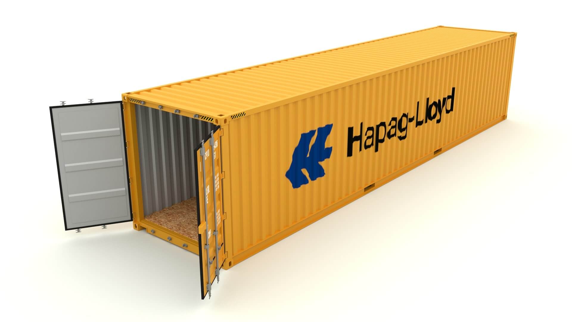 Shipping Container Hapag Lloyd - 3D Model by dragosburian