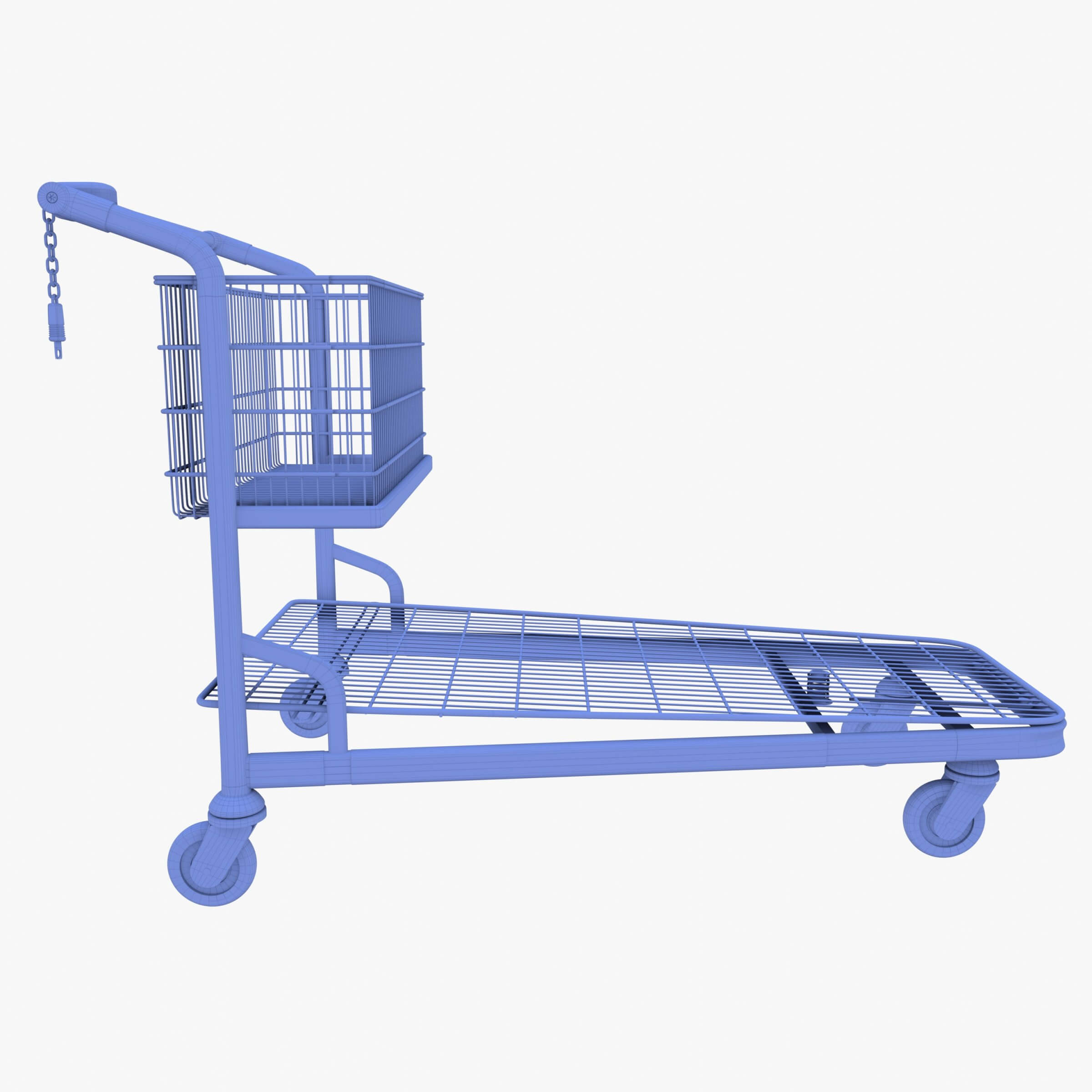 Shopping Cart Stack V1 - 3D Model by dragosburian