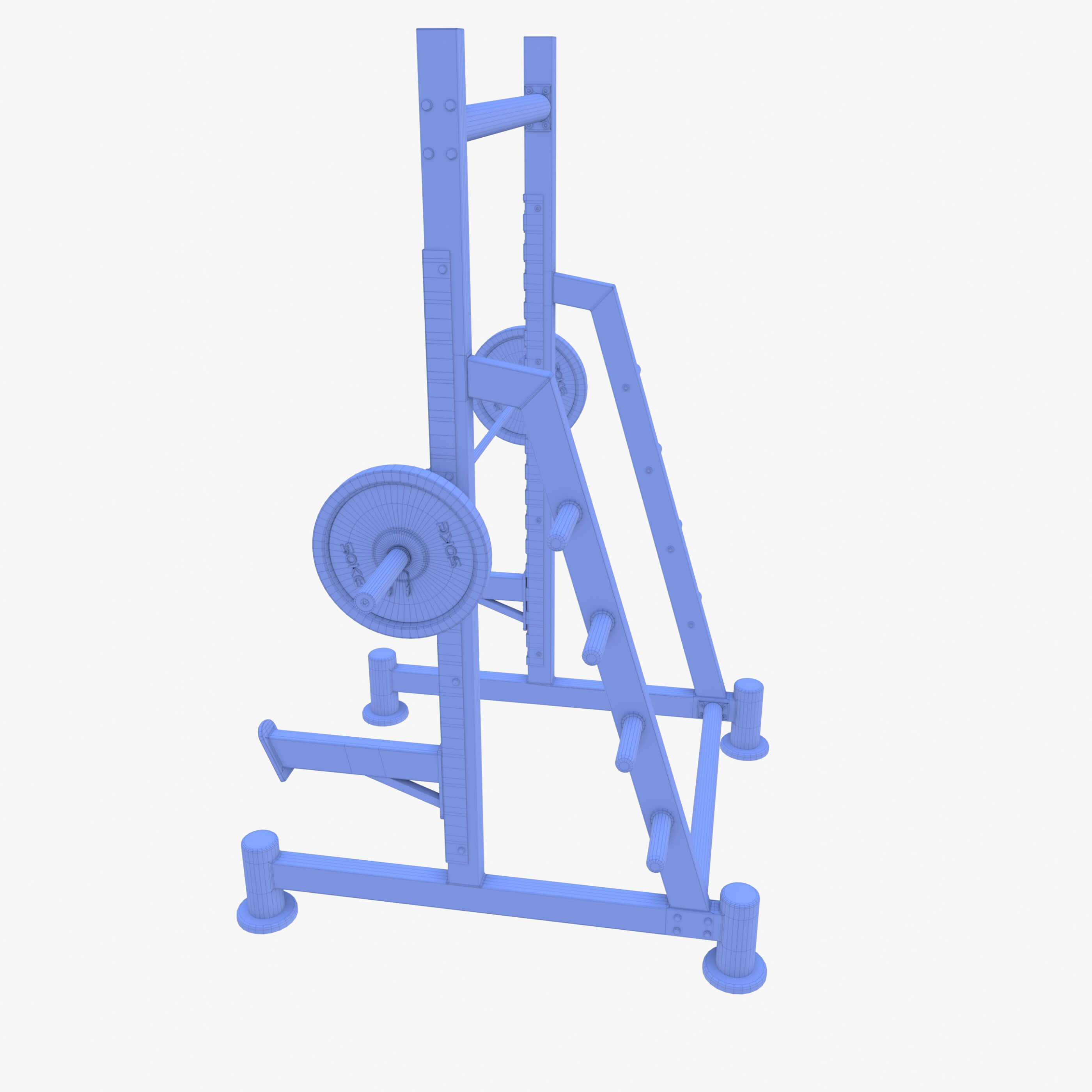 Squat Rack - 3D Model by dragosburian