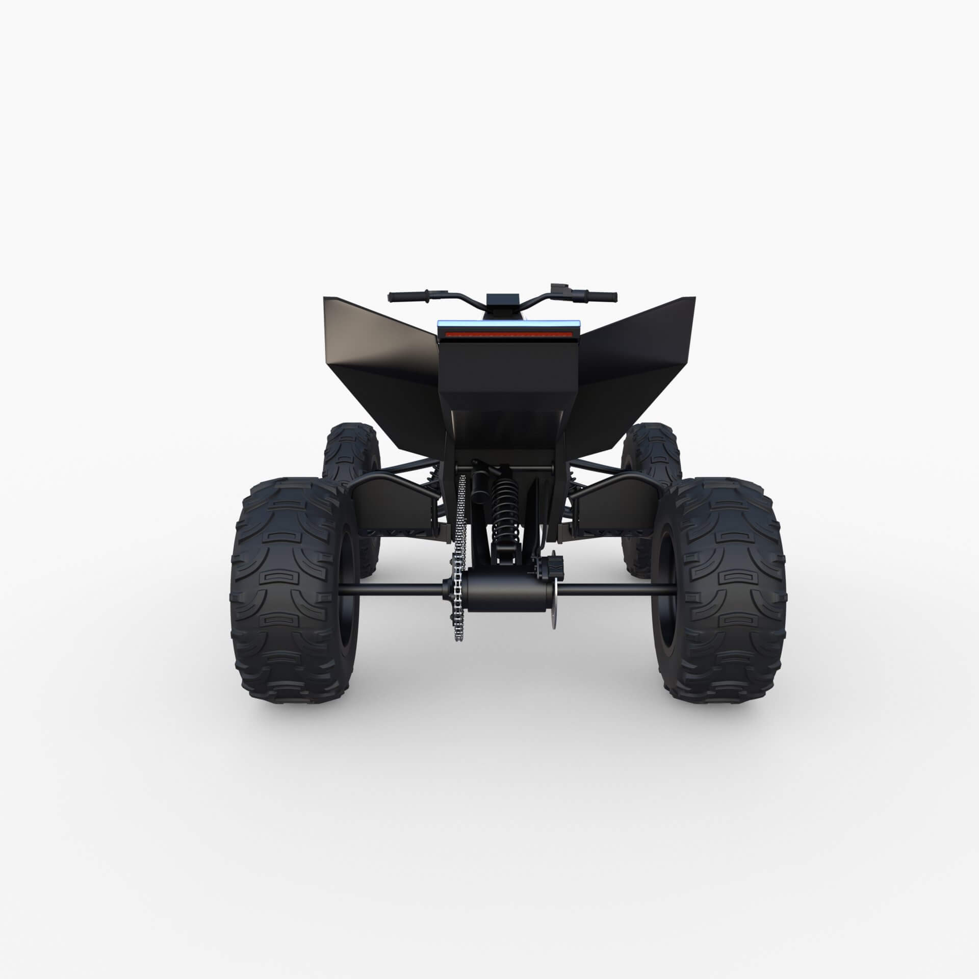 Tesla Cyberquad ATV Blue - 3D Model by dragosburian