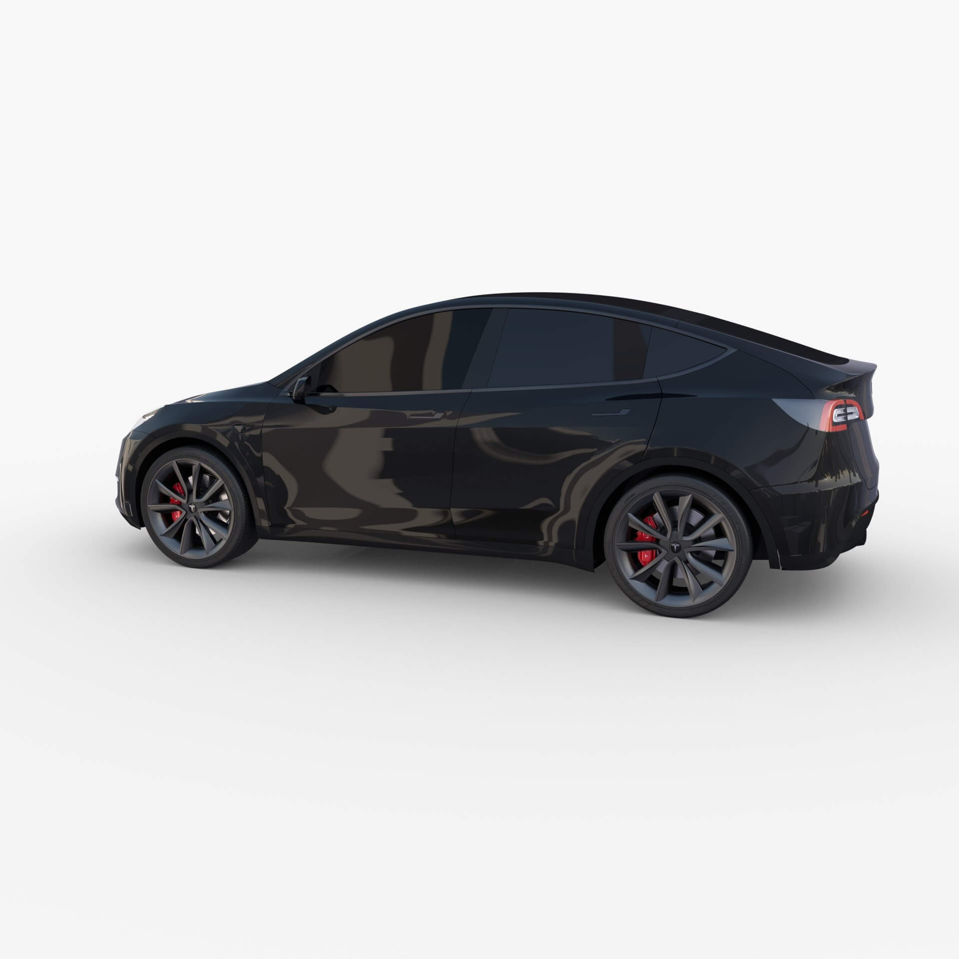 Tesla Model Y Black with Interior by dragosburian