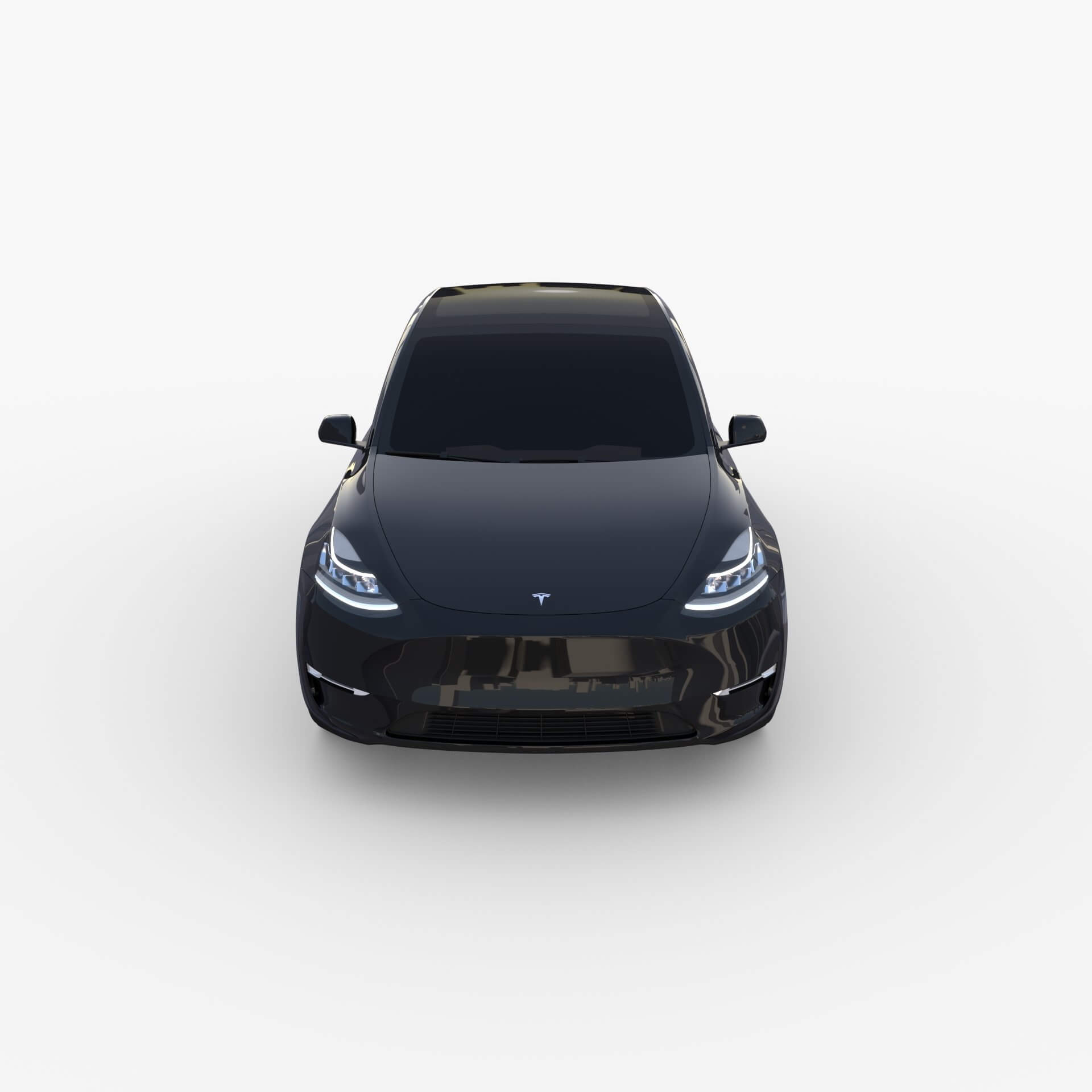 Tesla Model Y Black with Interior by dragosburian
