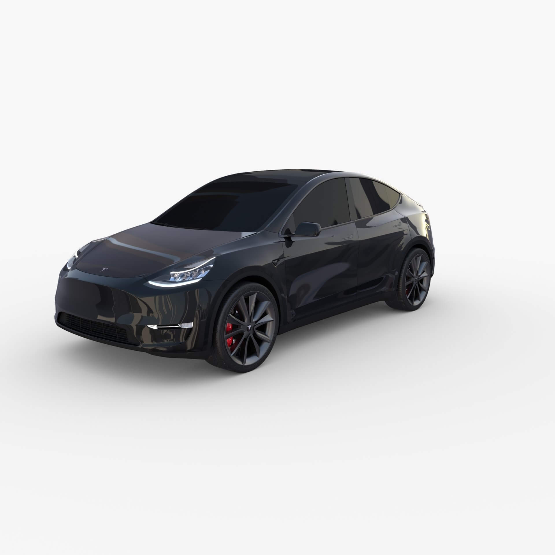 Tesla Model Y Black by dragosburian