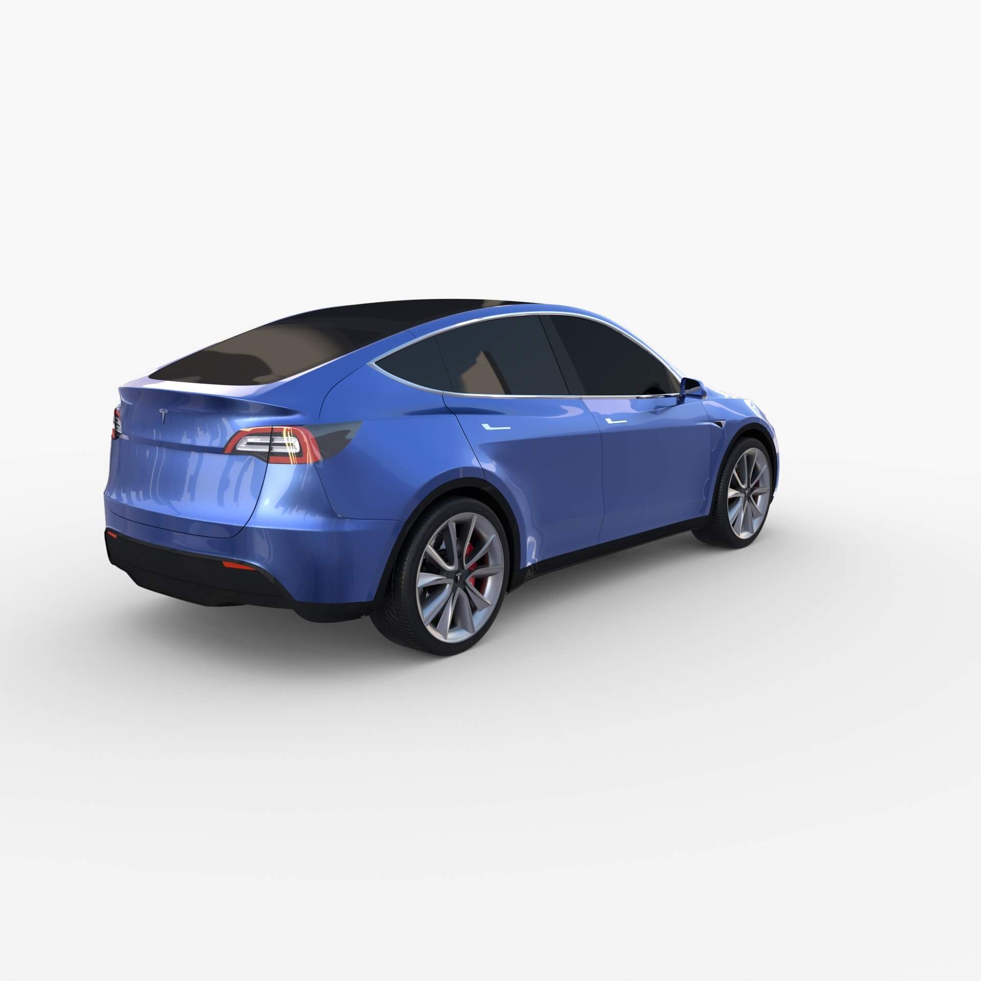 Tesla Model Y Blue by dragosburian