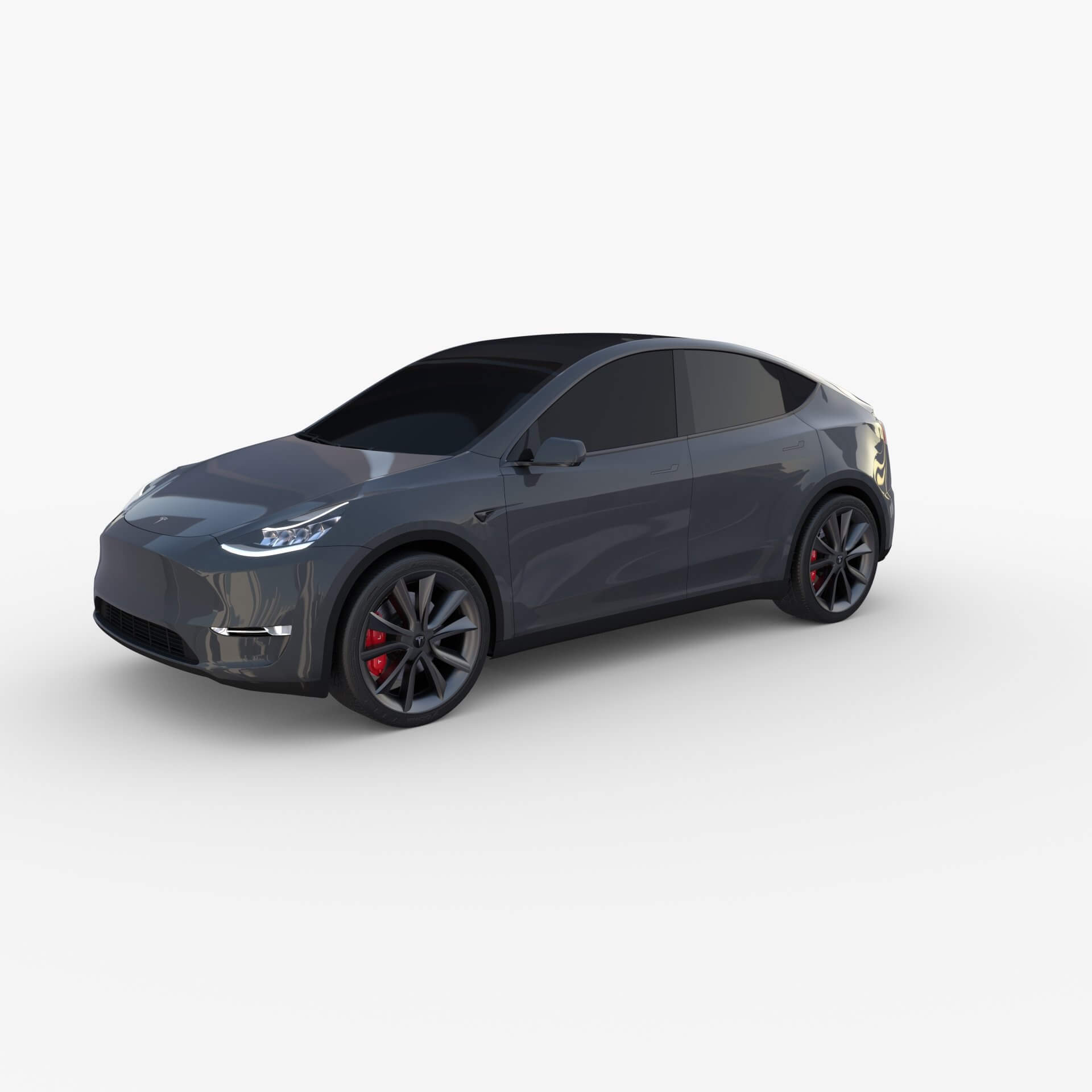 Tesla Model Y Midnight Silver by dragosburian