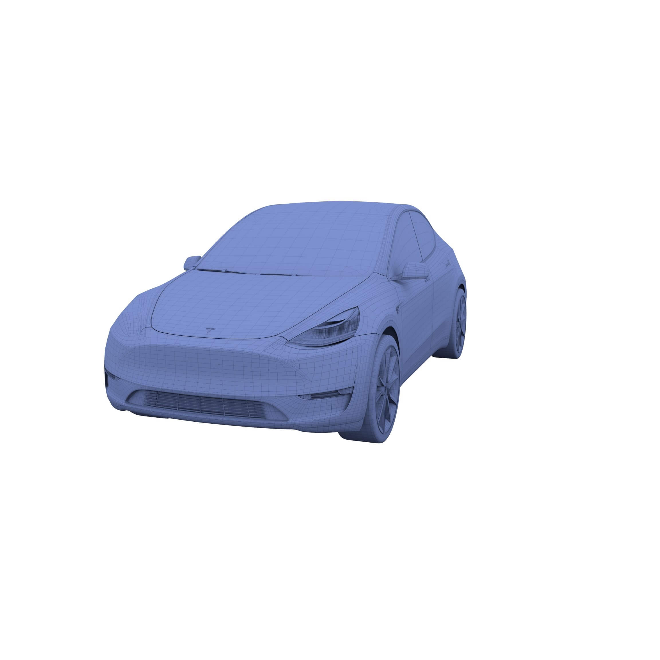 Tesla Model Y RWD Red with Chassis by dragosburian