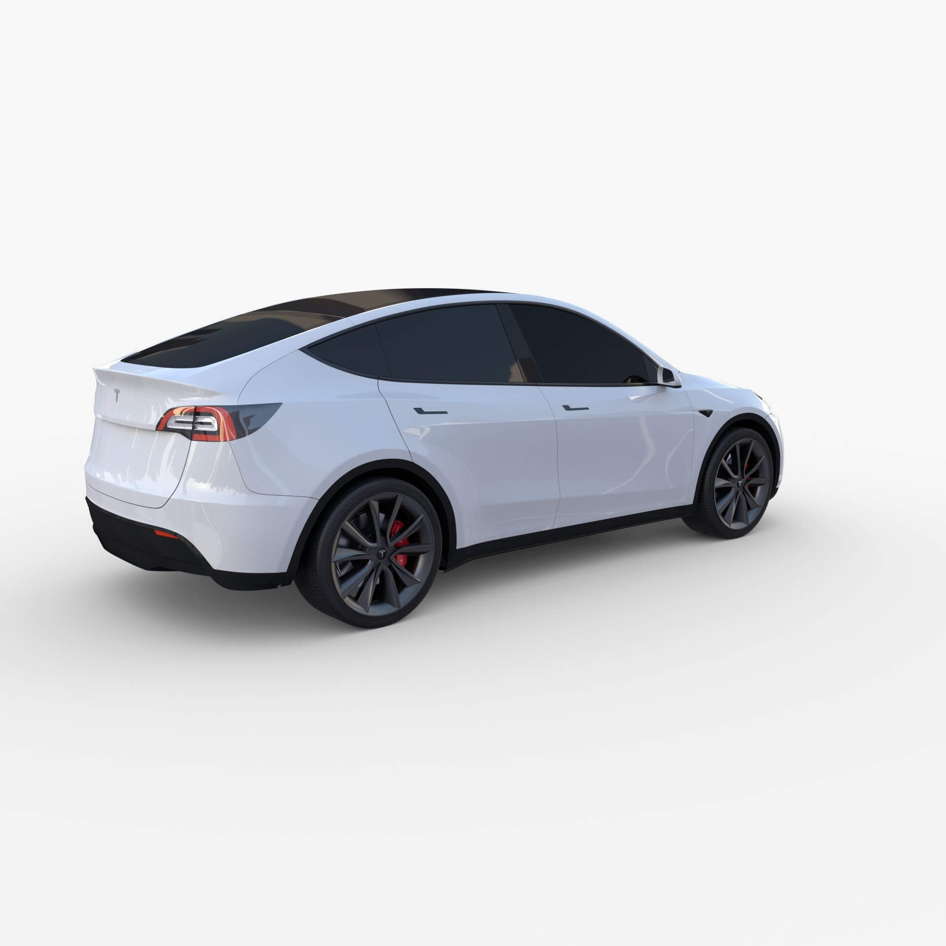 Tesla Model Y White by dragosburian